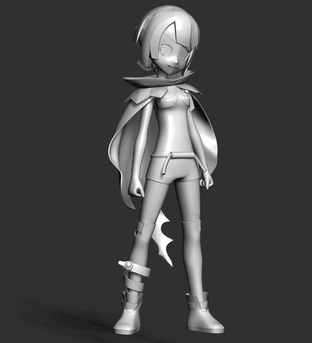 Zinnia - 3D Model by Bon Bon Art