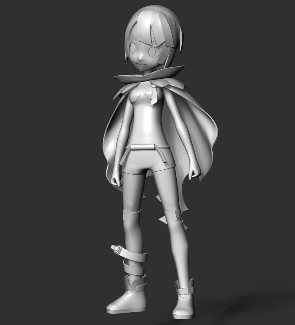 Zinnia - 3D Model by Bon Bon Art
