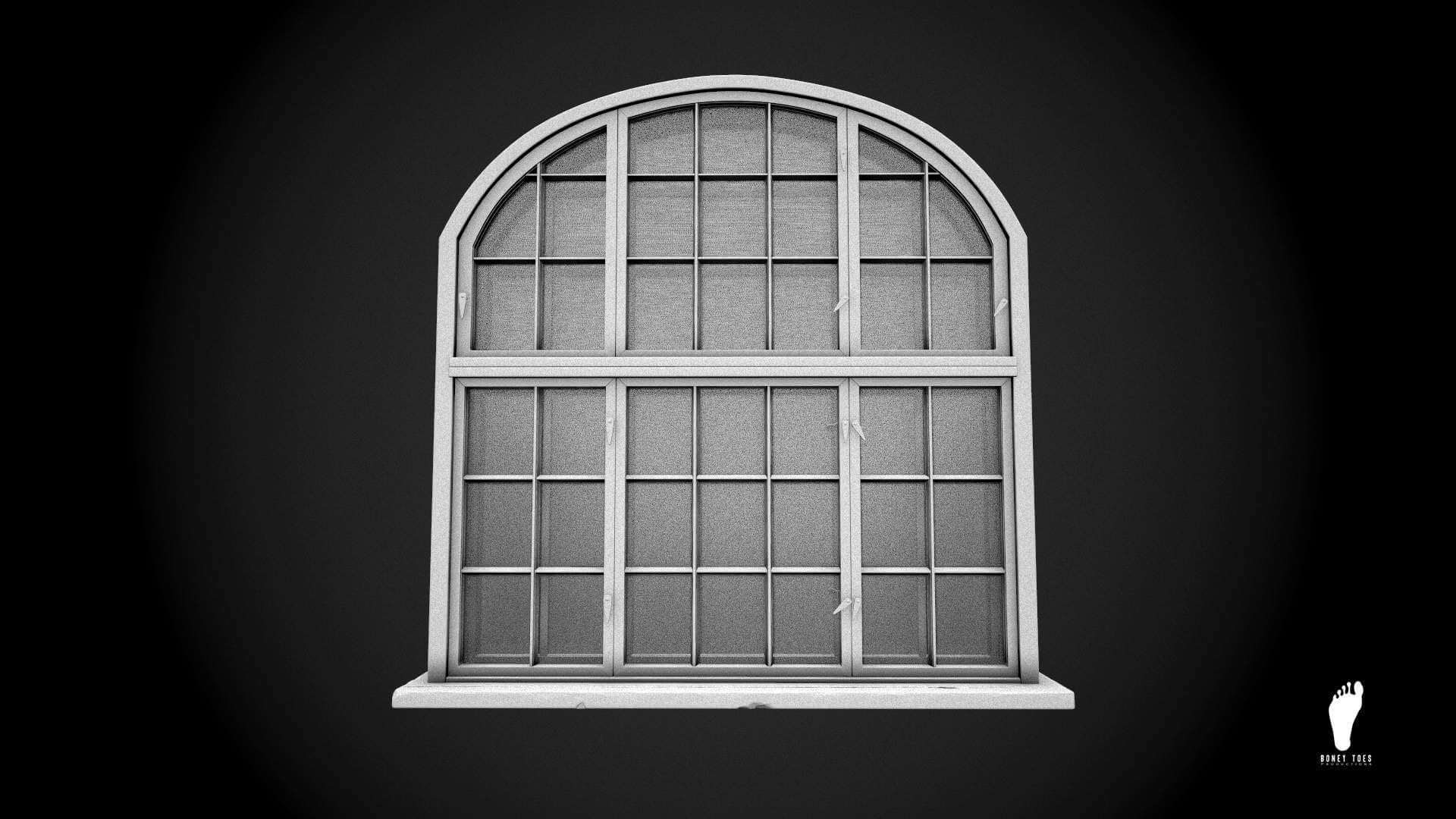 Arched Window - 3D Model by boneytoes