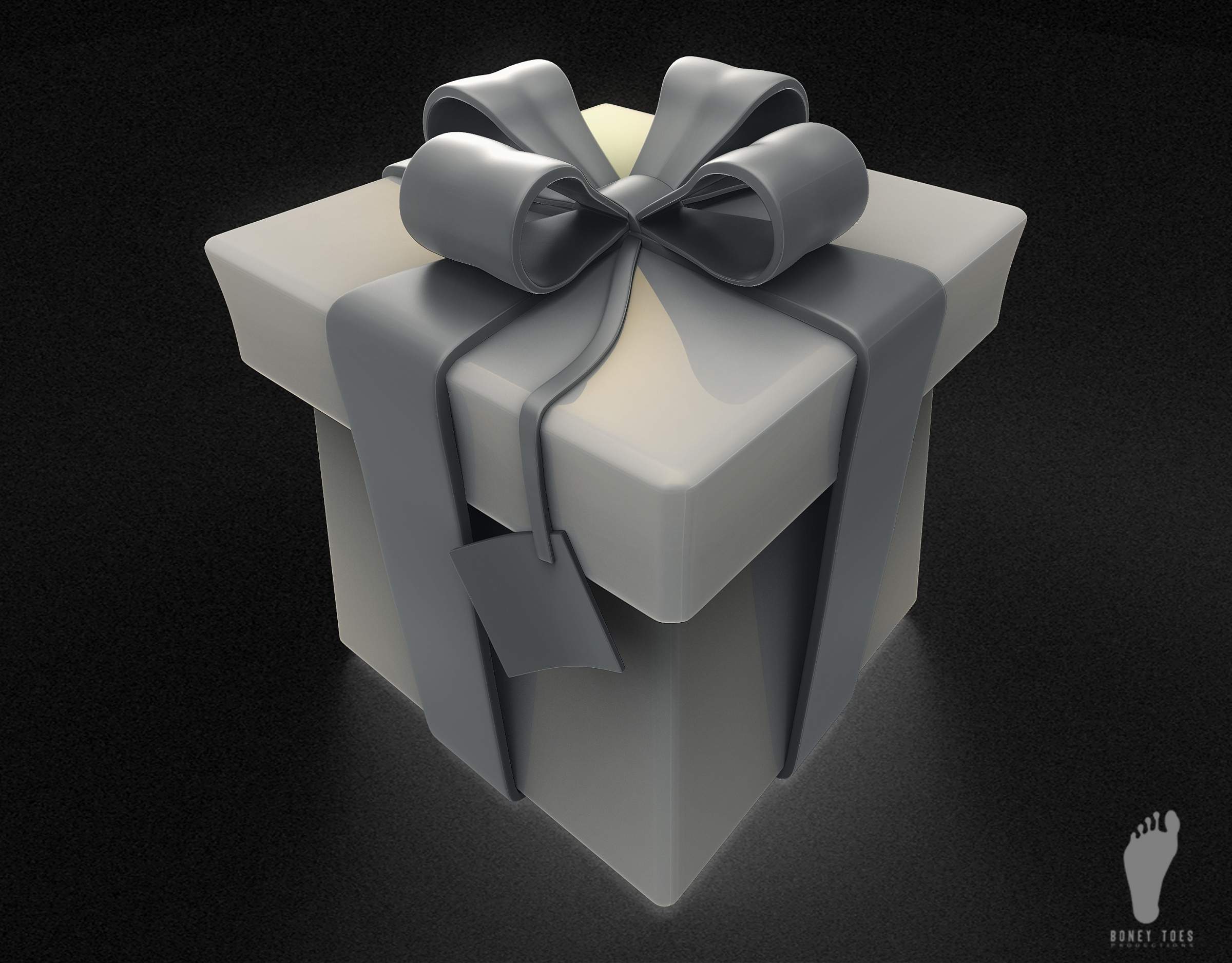 Birthday Gift Box - 3D Model by boneytoes