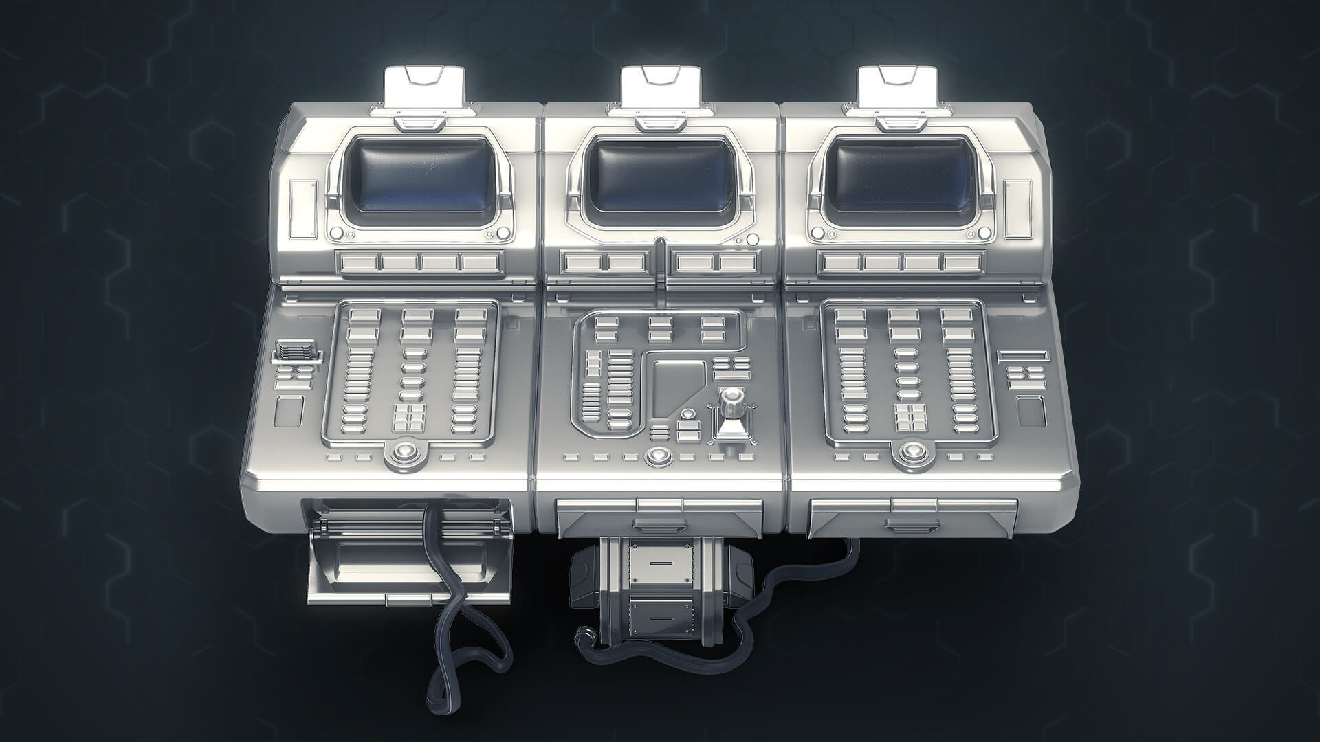 3D Central Computer Control Terminal With Portable Generator by boneytoes