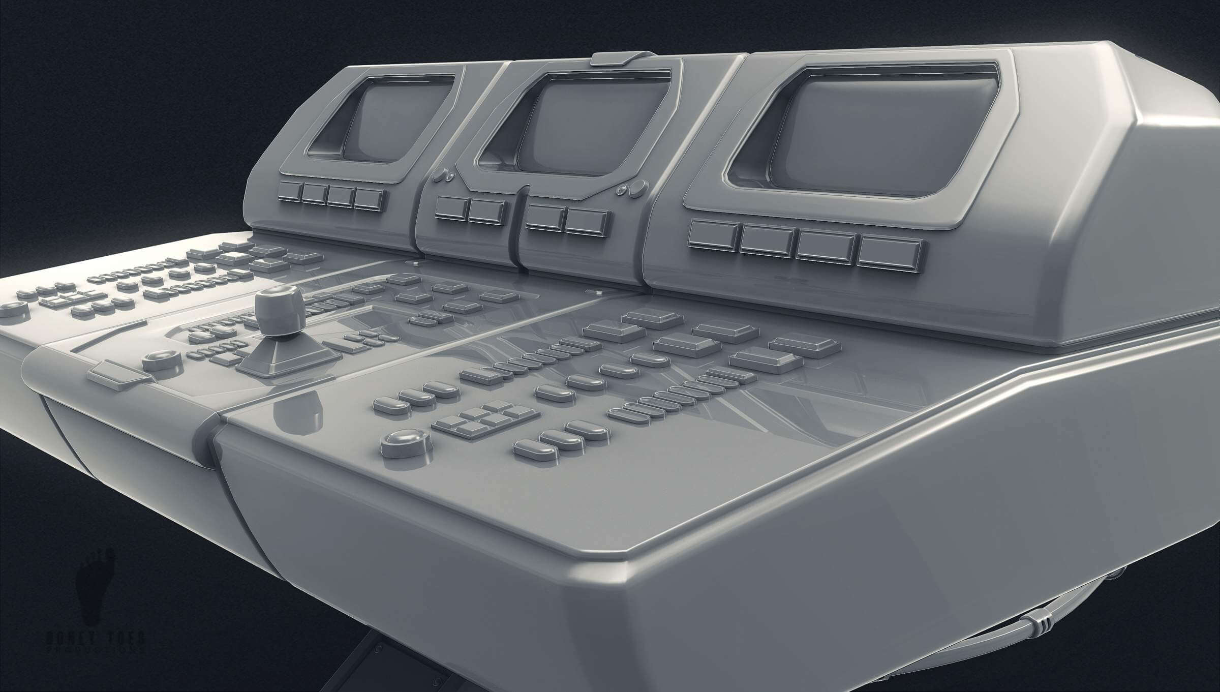 Computer Workstation - 3D Model by boneytoes