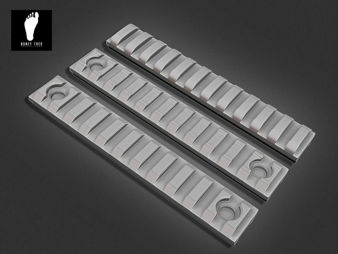 Picatinny Rails - 3D Model by boneytoes