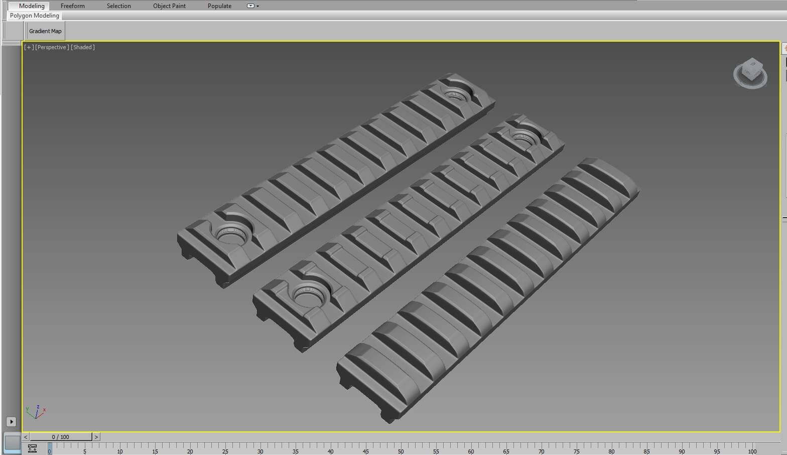Picatinny Rails - 3D Model by boneytoes