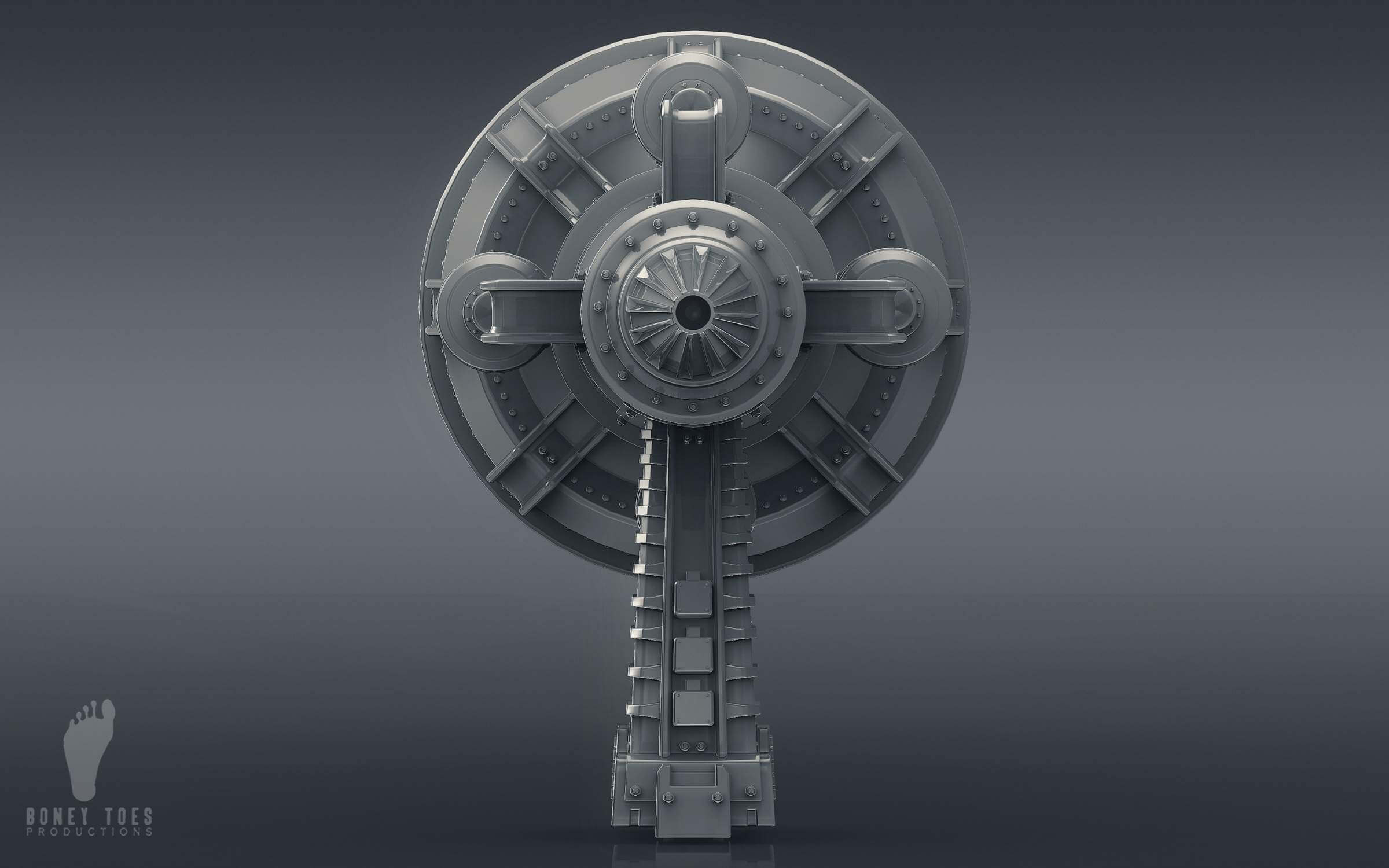 Sci-Fi Ray Gun Blaster 3D Model by boneytoes