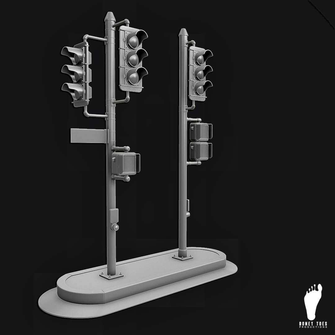 Traffic Signal Lights - 3D Model by boneytoes