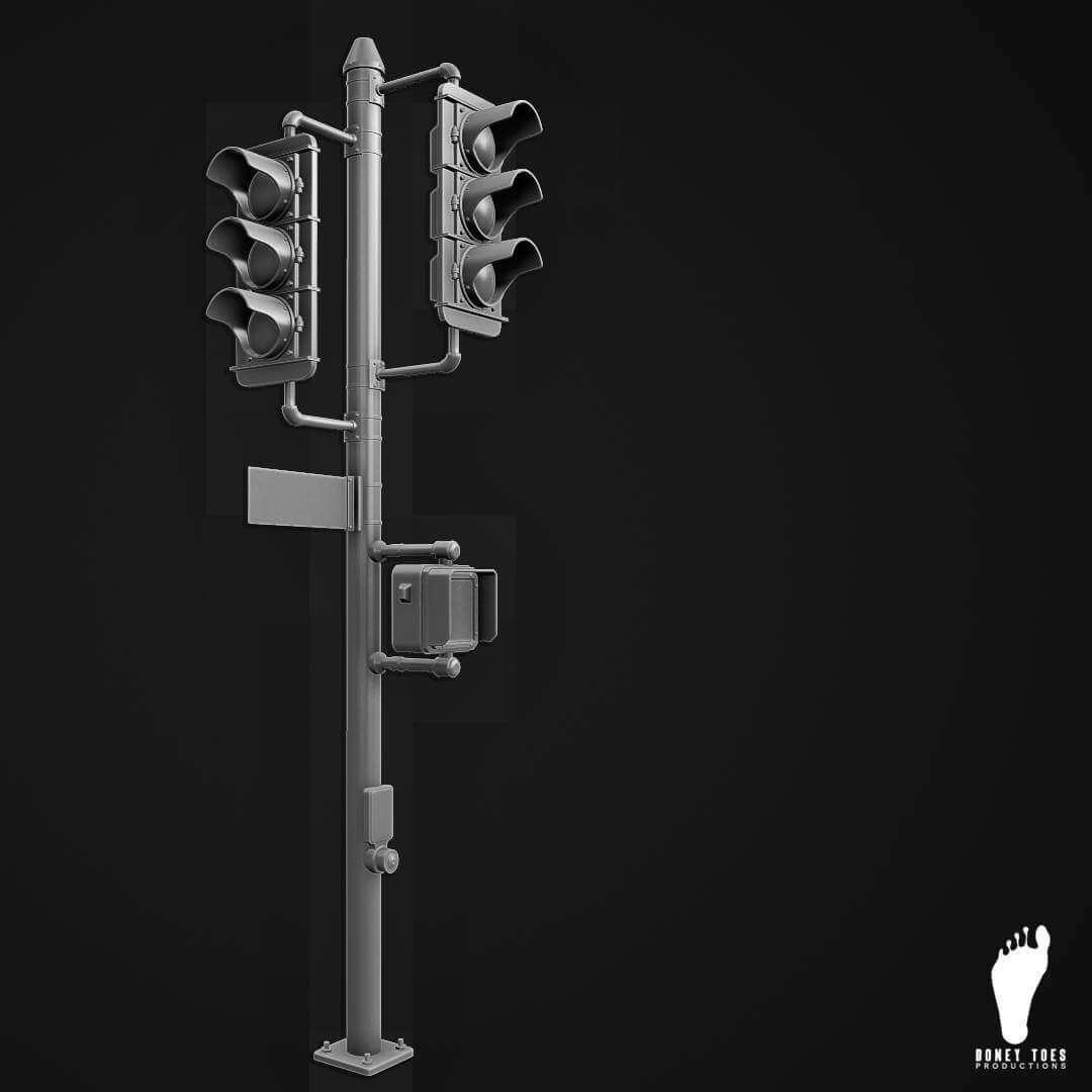 Traffic Signal Lights - 3D Model by boneytoes
