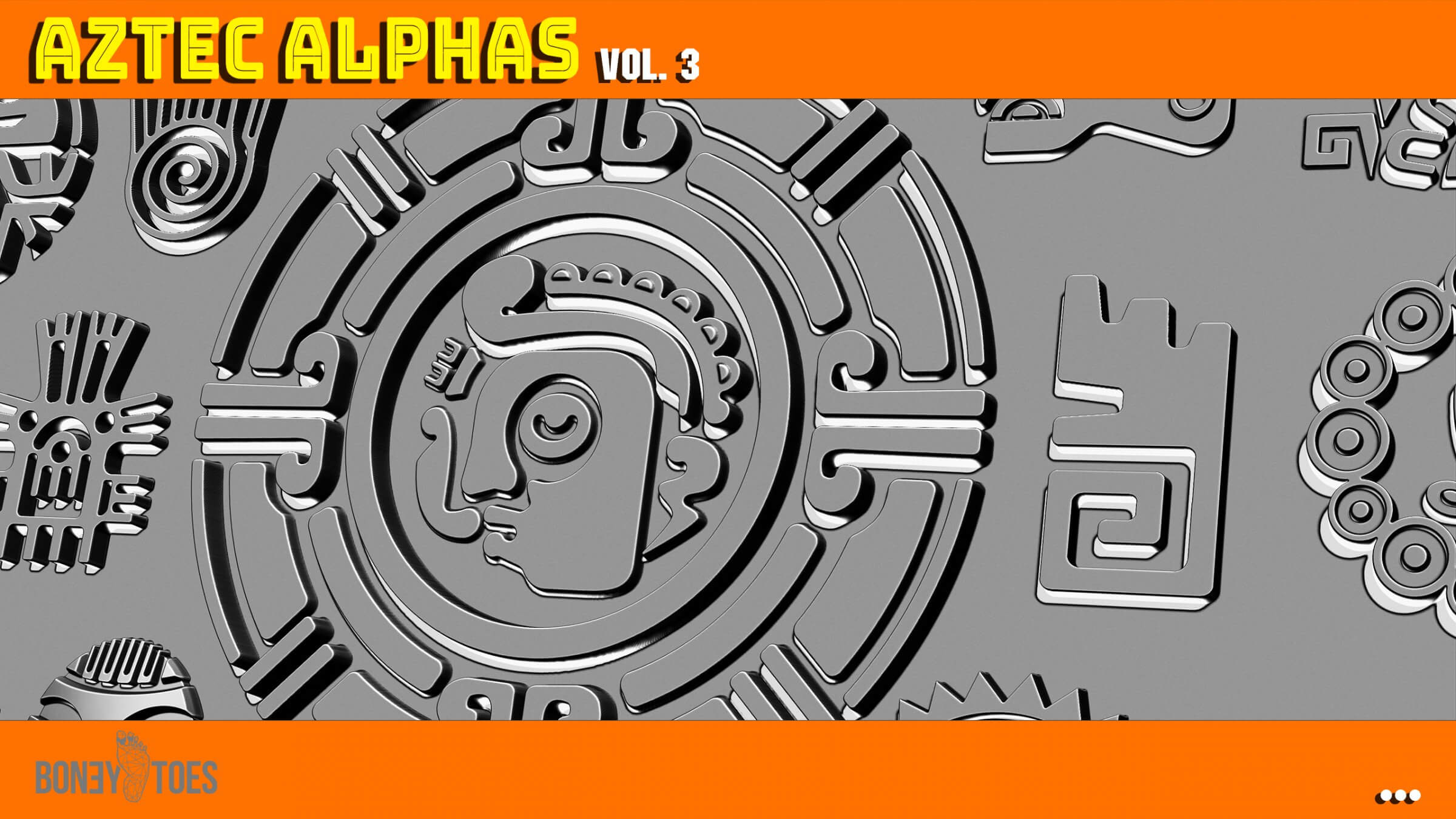 Aztec Alpha Brushes: Volume 3 - 3D Texture by boneytoes