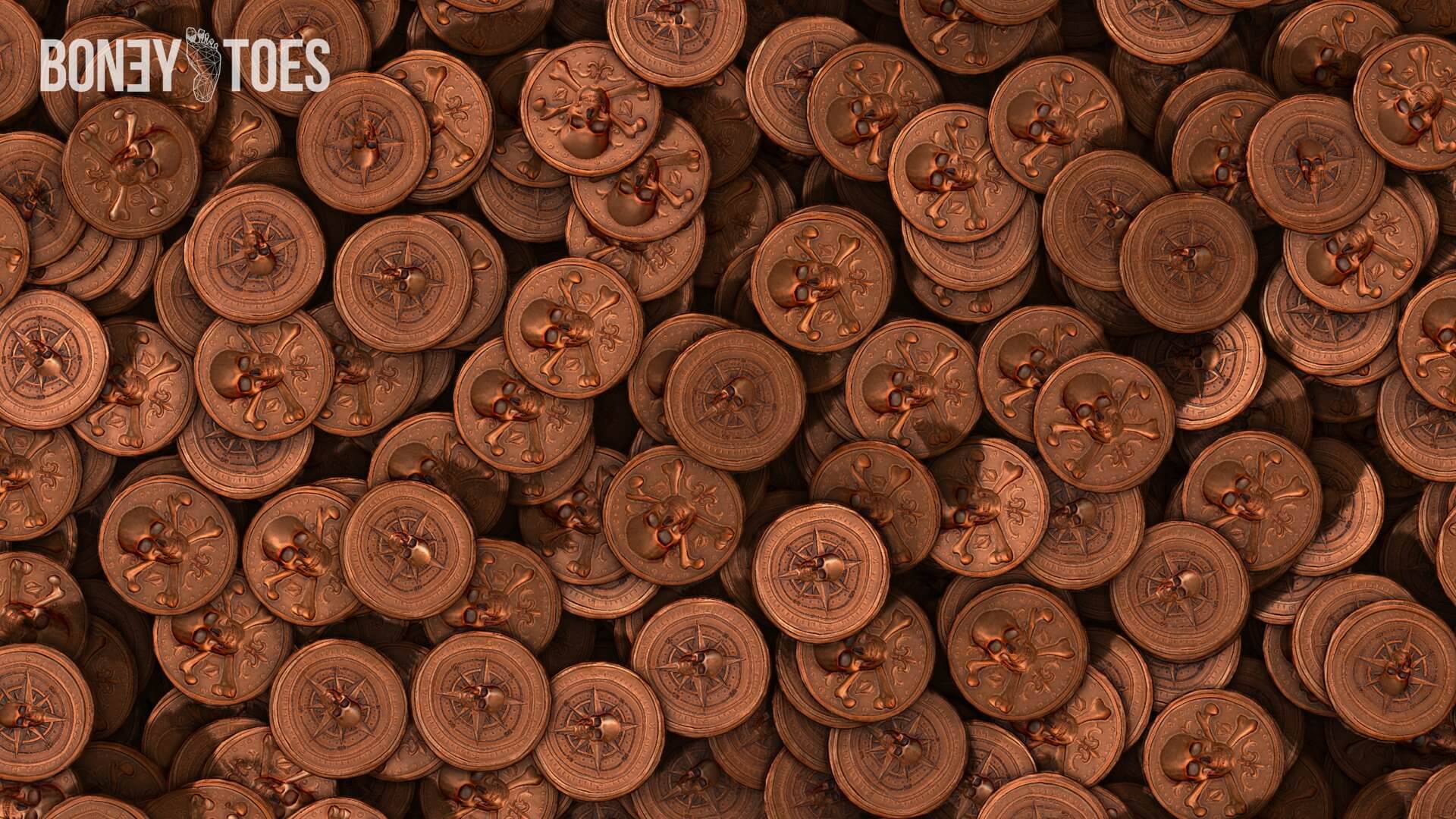 Aztec Coins - Game Textures 3D Texture by boneytoes