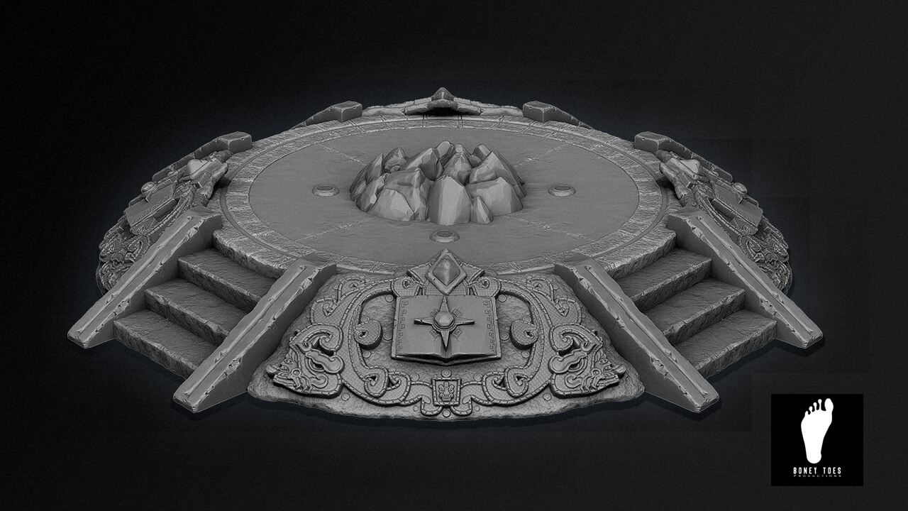 Aztec Pyramid Altar - 3D Model by boneytoes