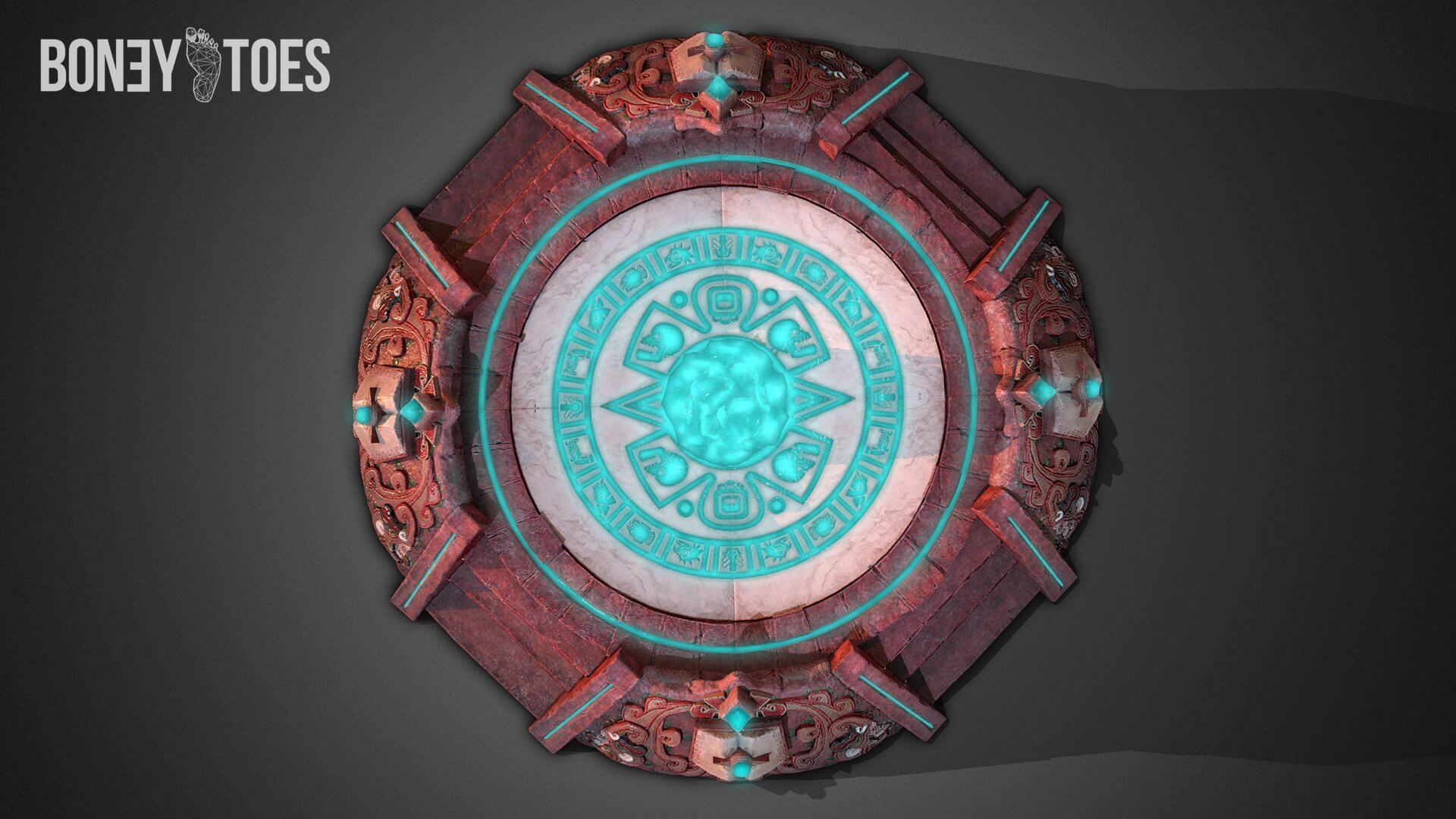 Aztec Pyramid Altar - 3D Model by boneytoes