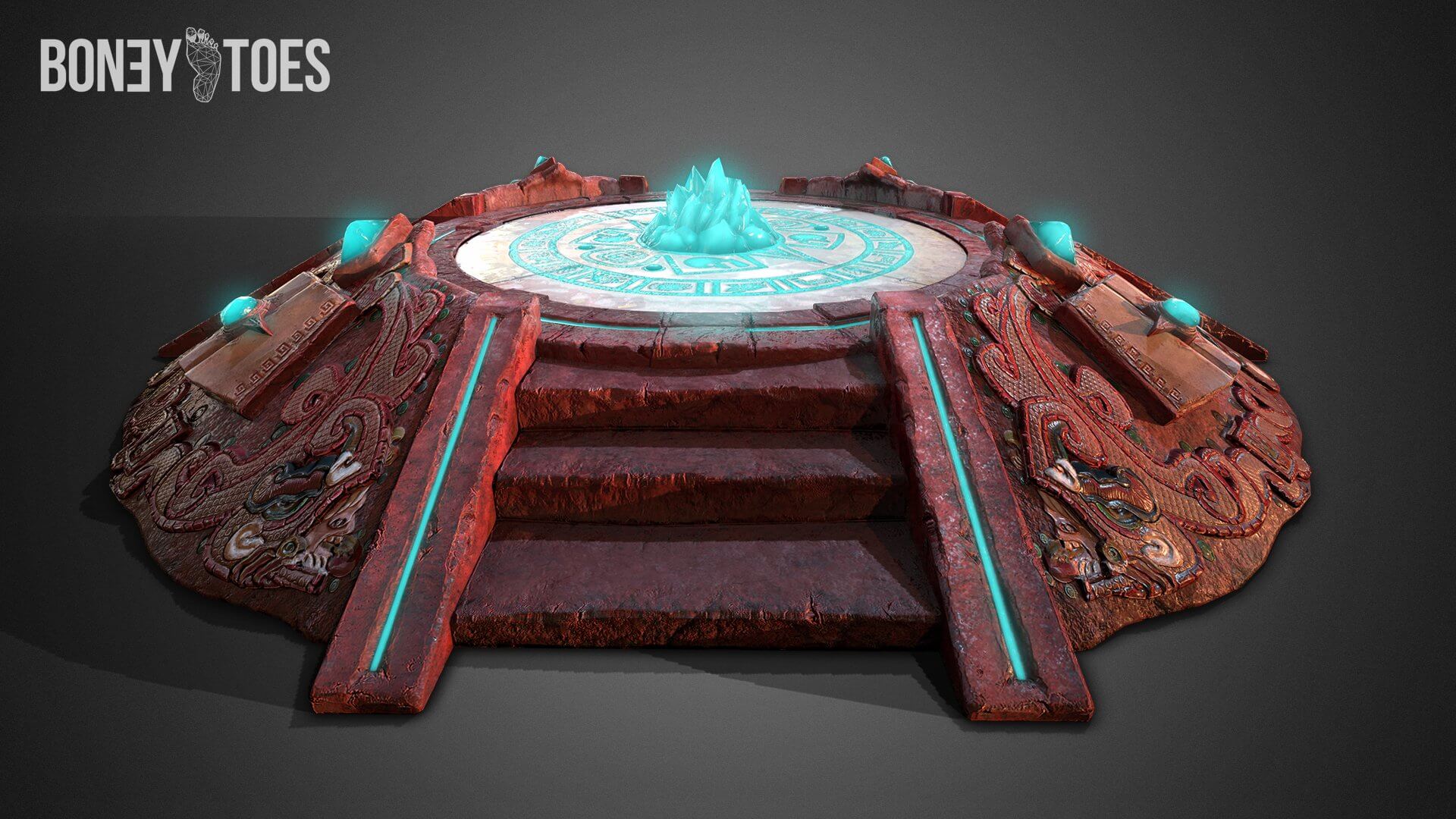 Aztec Pyramid Altar - 3D Model by boneytoes