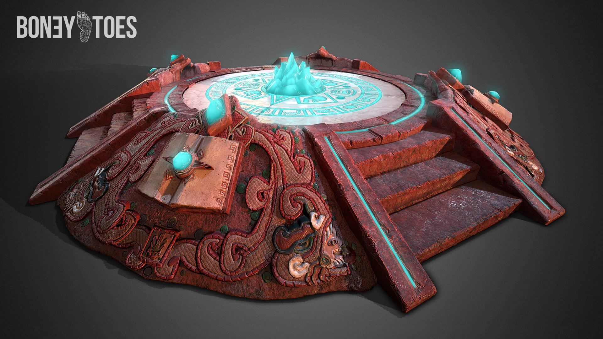 Aztec Pyramid Altar - 3D Model by boneytoes