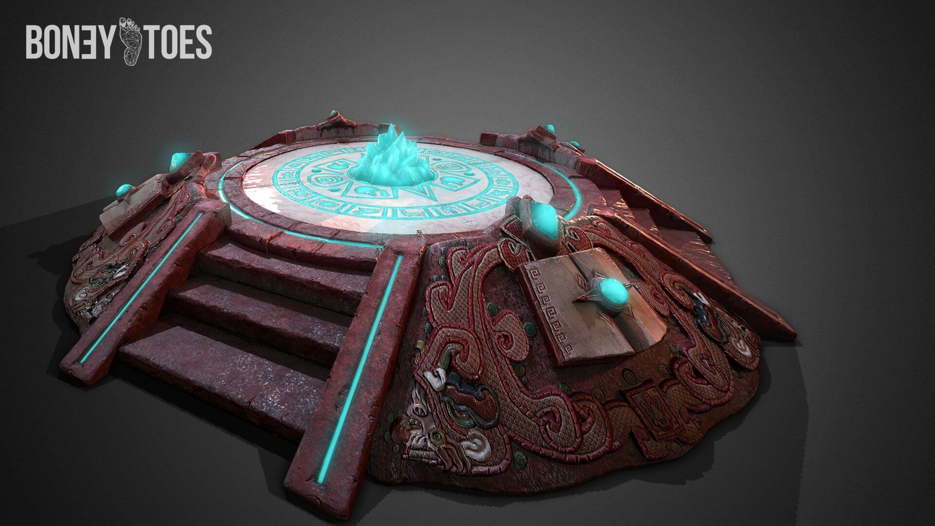Aztec Pyramid Altar - 3D Model by boneytoes