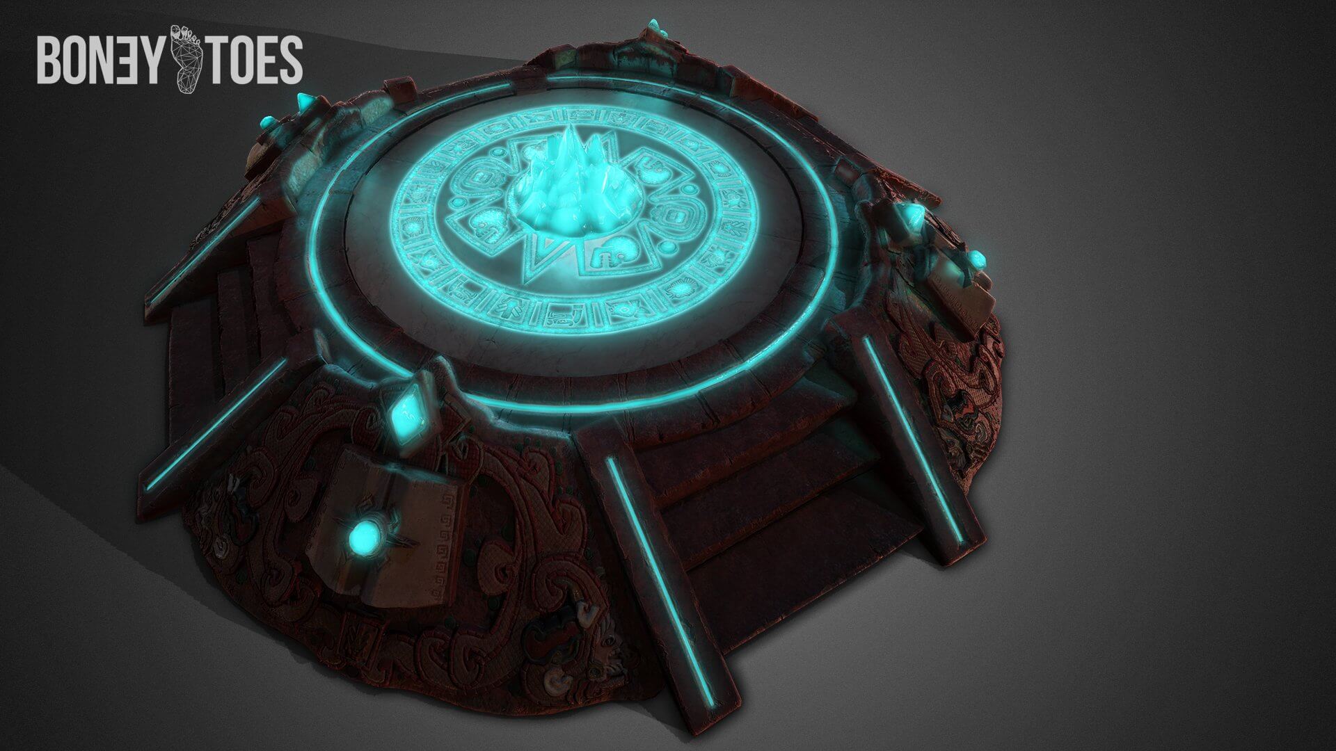 Aztec Pyramid Altar - 3D Model by boneytoes