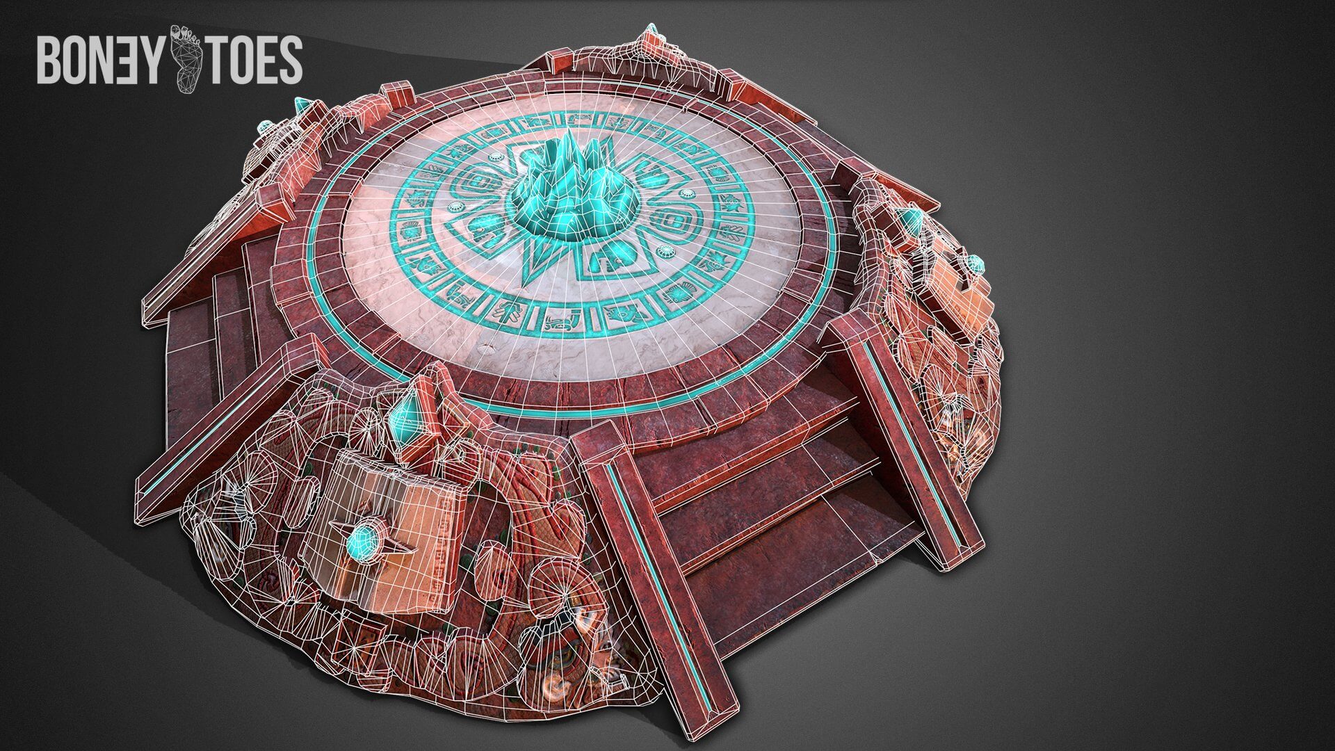 Aztec Pyramid Altar - 3D Model by boneytoes