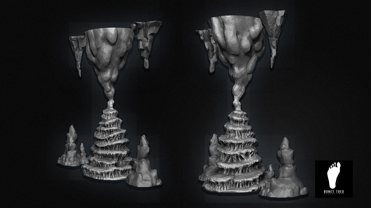 Cavern Formations - 3D Model by boneytoes