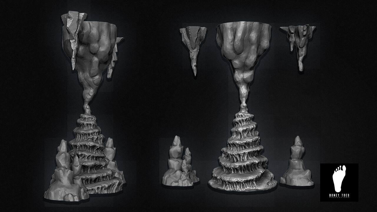 Cavern Formations - 3D Model by boneytoes