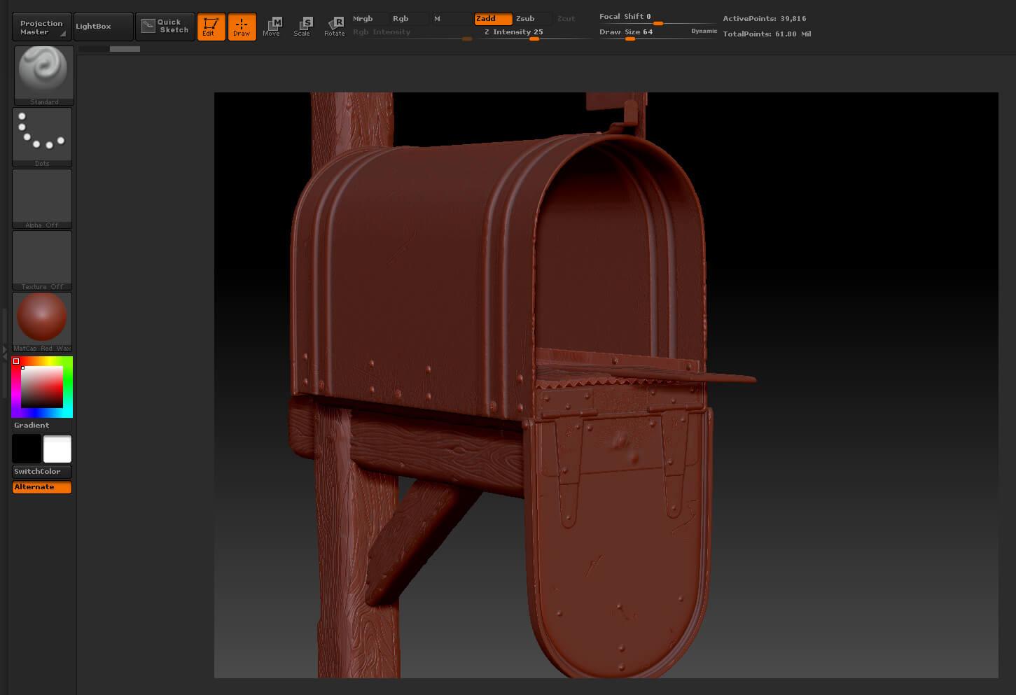 Mailbox - 3D Model by boneytoes