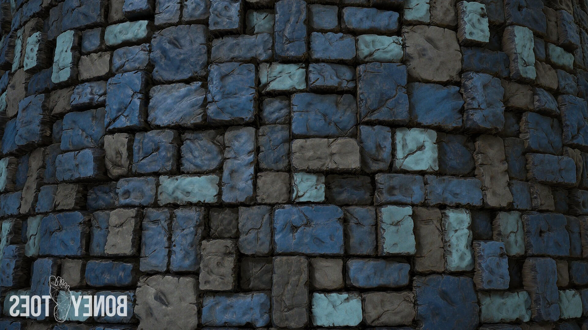 Slate Stone Tiles - Game Textures 3D Texture by boneytoes