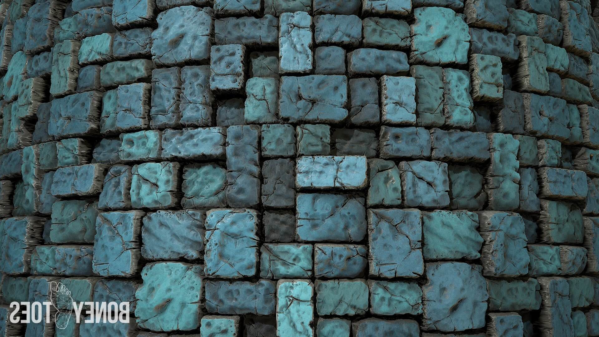 Slate Stone Tiles - Game Textures 3D Texture by boneytoes