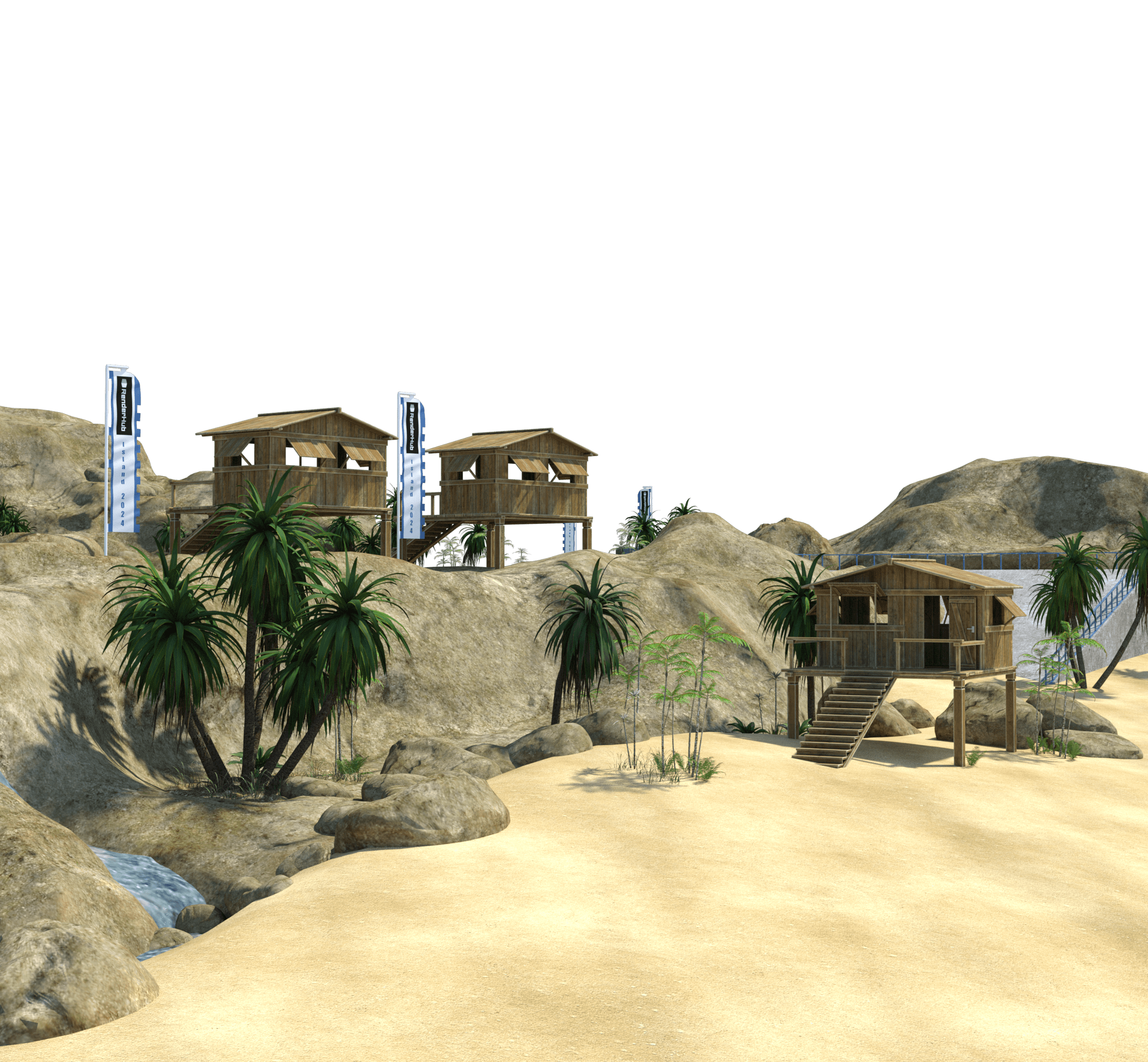 Are we there yet dad? 3D Render, Digital Art by bonj