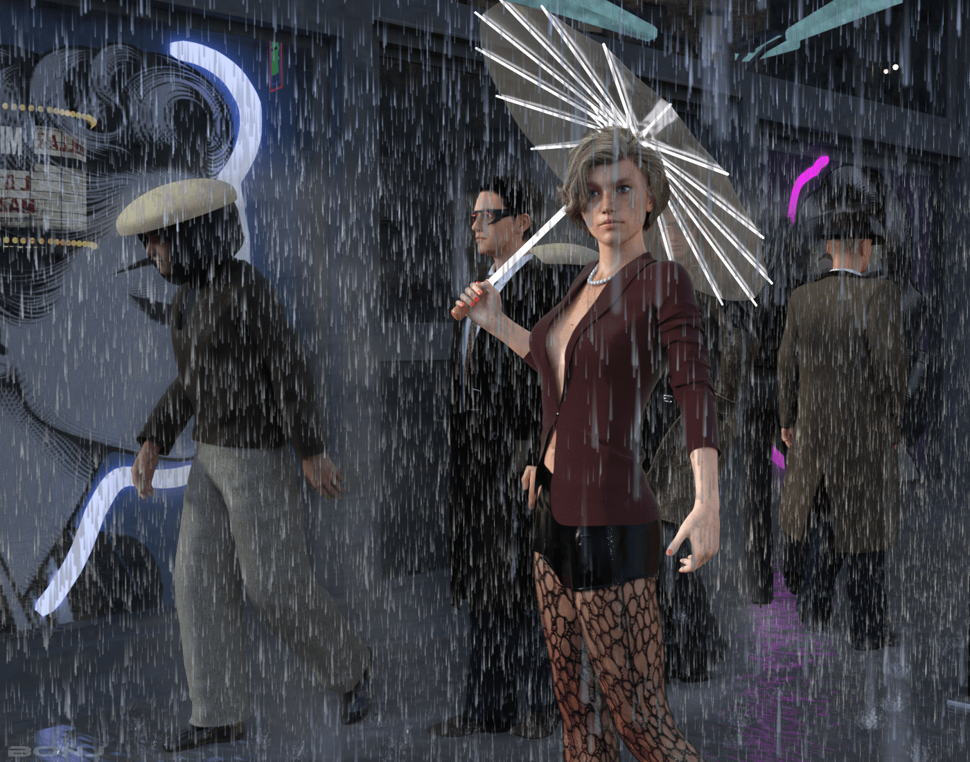 Glitch 3D Render, Digital Art by bonj