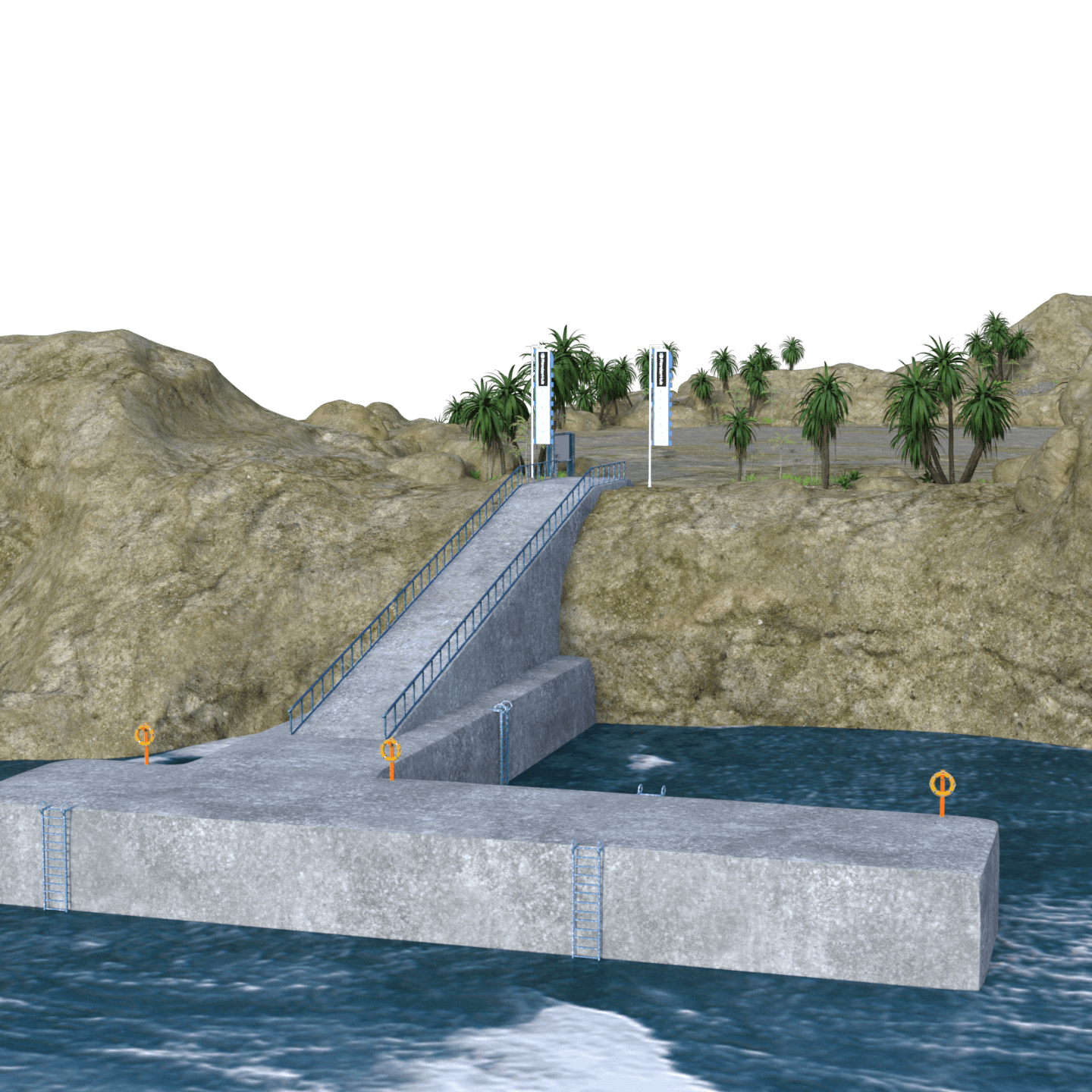 RenderHub Island 01 Free 3D Render, Digital Art by bonj