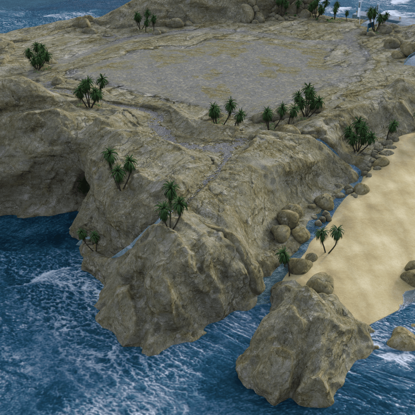 RenderHub Island 01 Free 3D Render, Digital Art by bonj