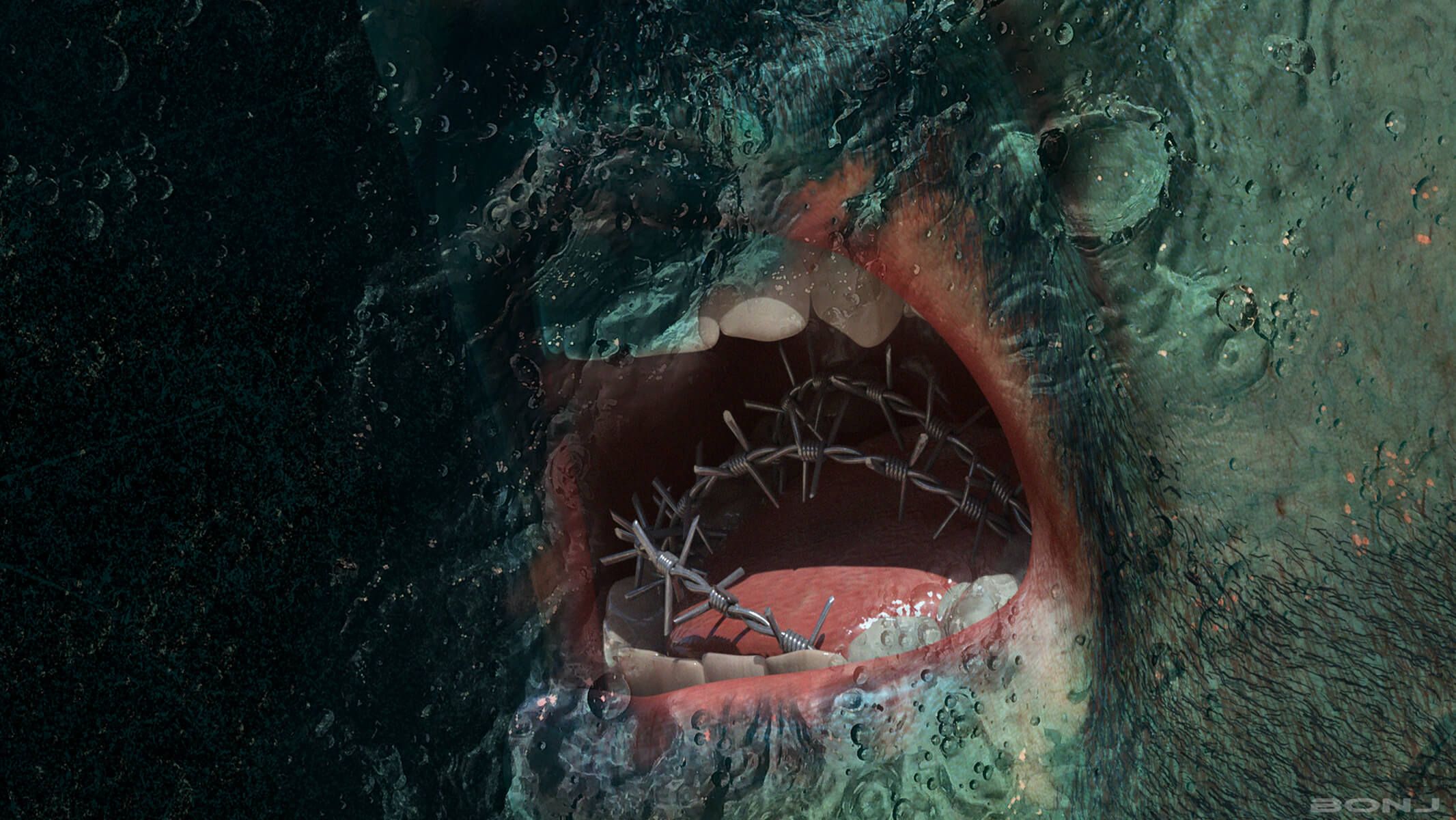 Shhhh 3D Render, Digital Art by bonj