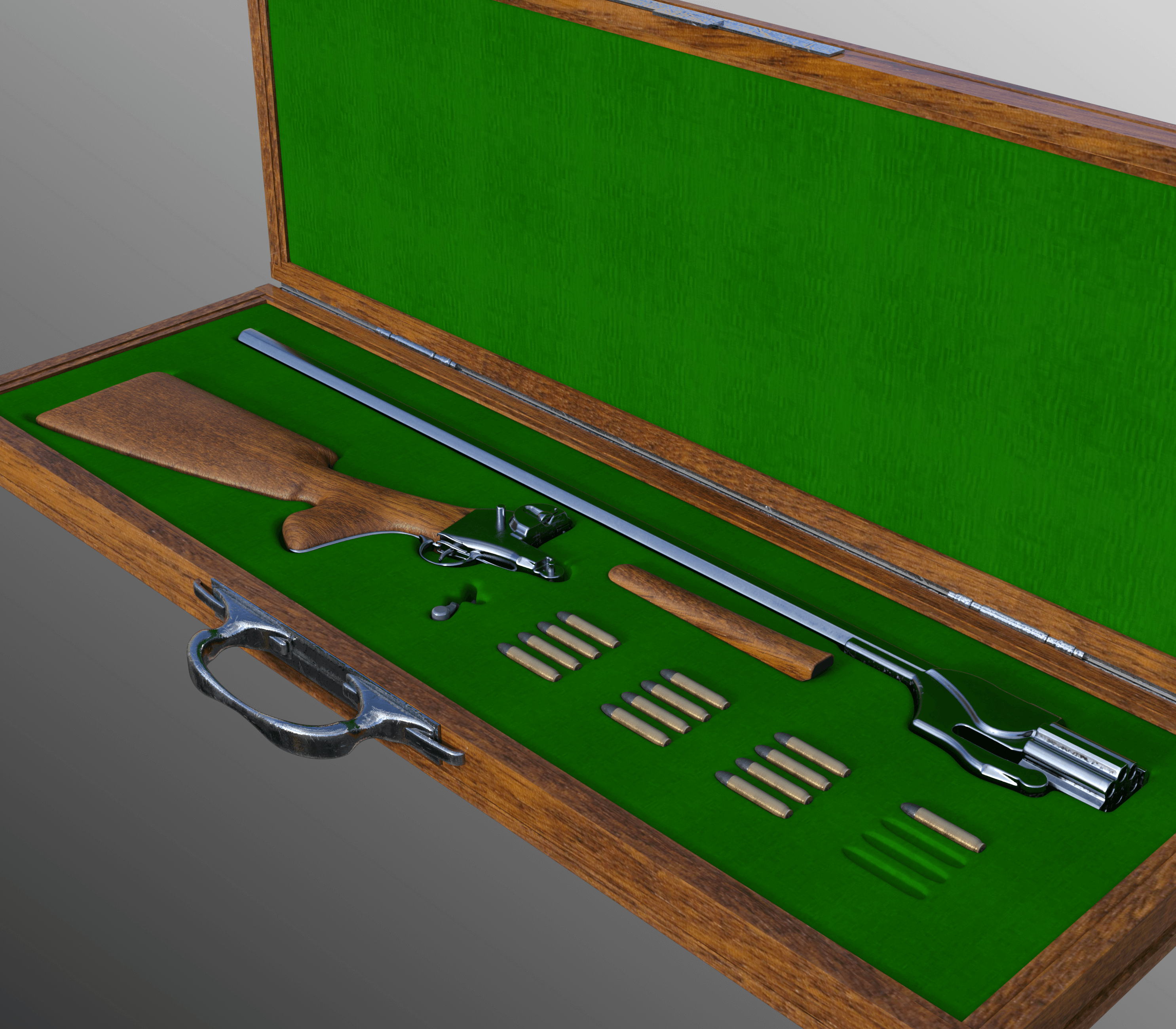 the gun case 3D Render, Digital Art by bonj