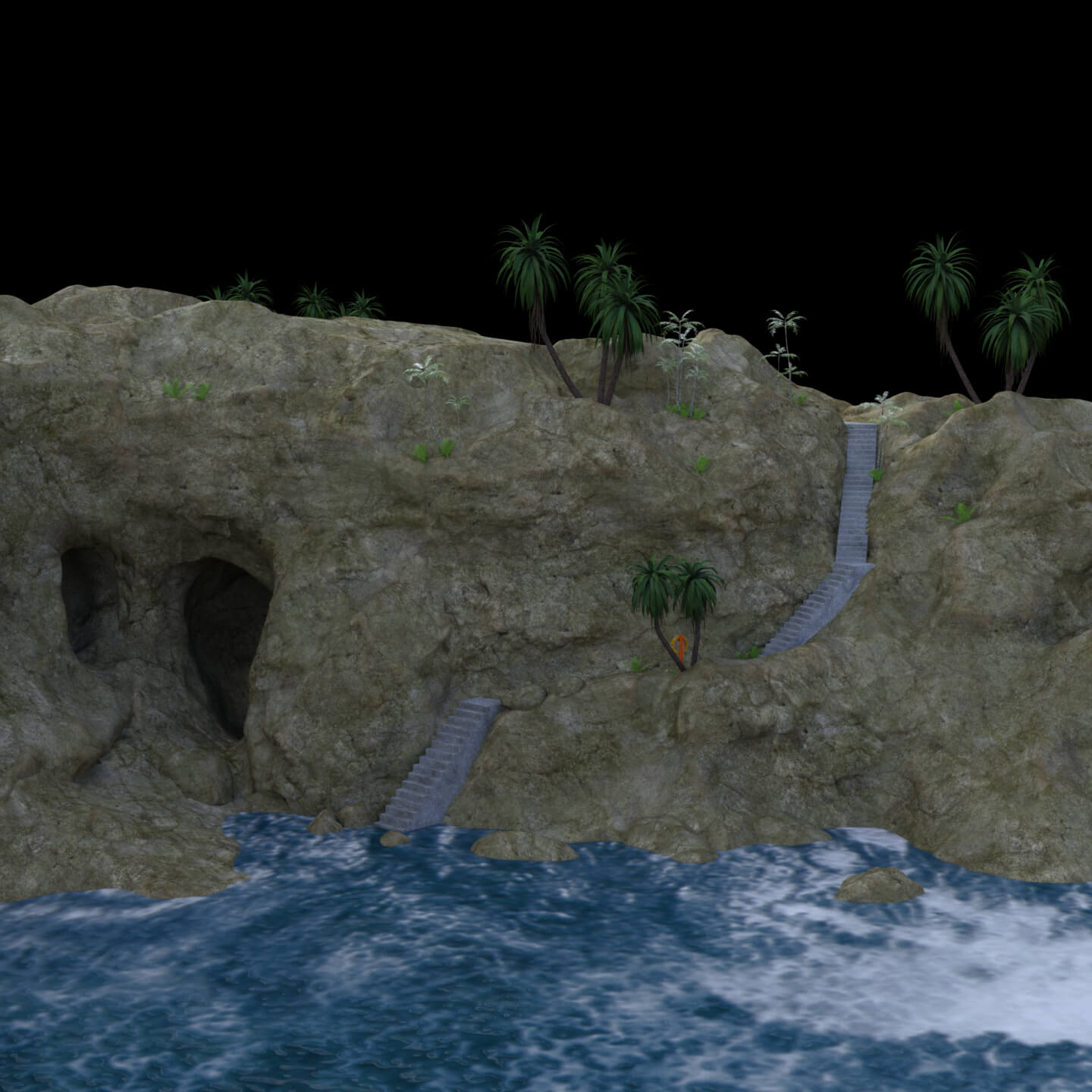 RenderHub Island - Free Daz Content by bonj