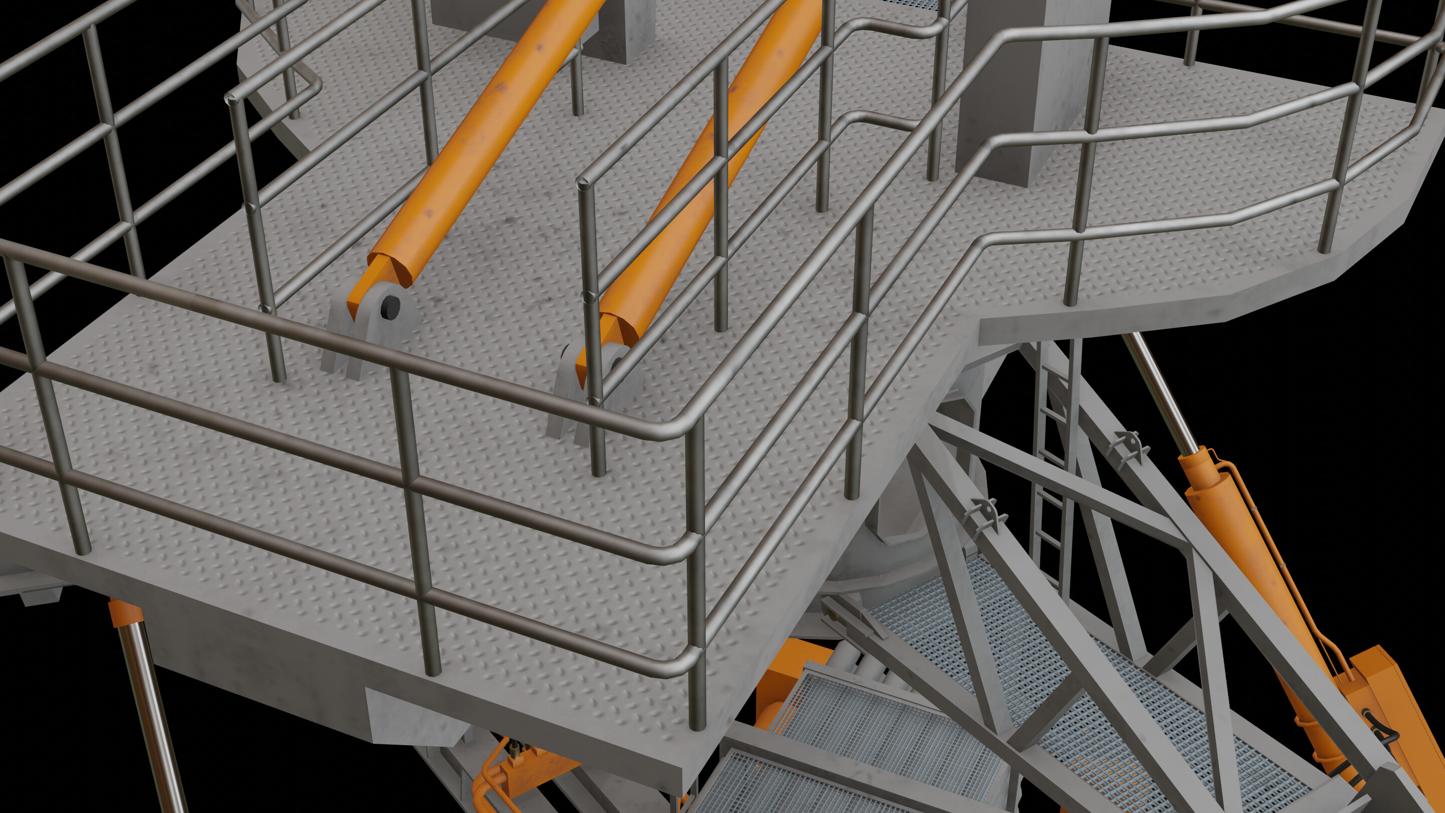 Ampelmann Offshore Motion Gangway - 3D Model by Bonqhaa
