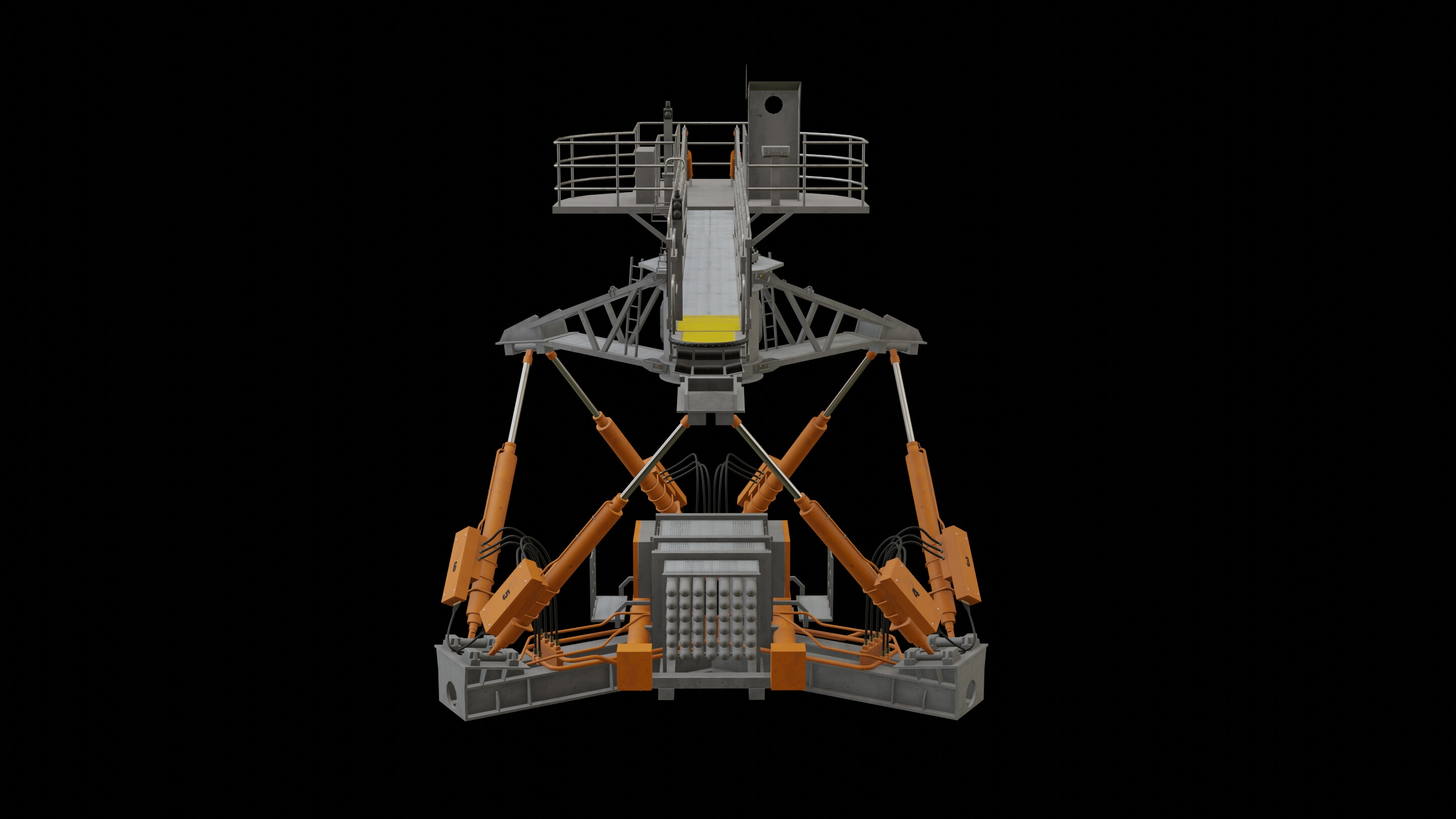 Ampelmann Offshore Motion Gangway - 3D Model by Bonqhaa