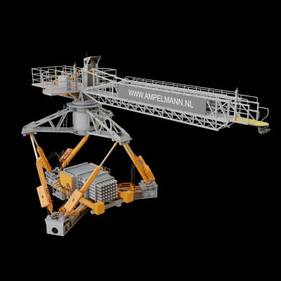 Ampelmann Offshore Motion Gangway - 3D Model by Bonqhaa