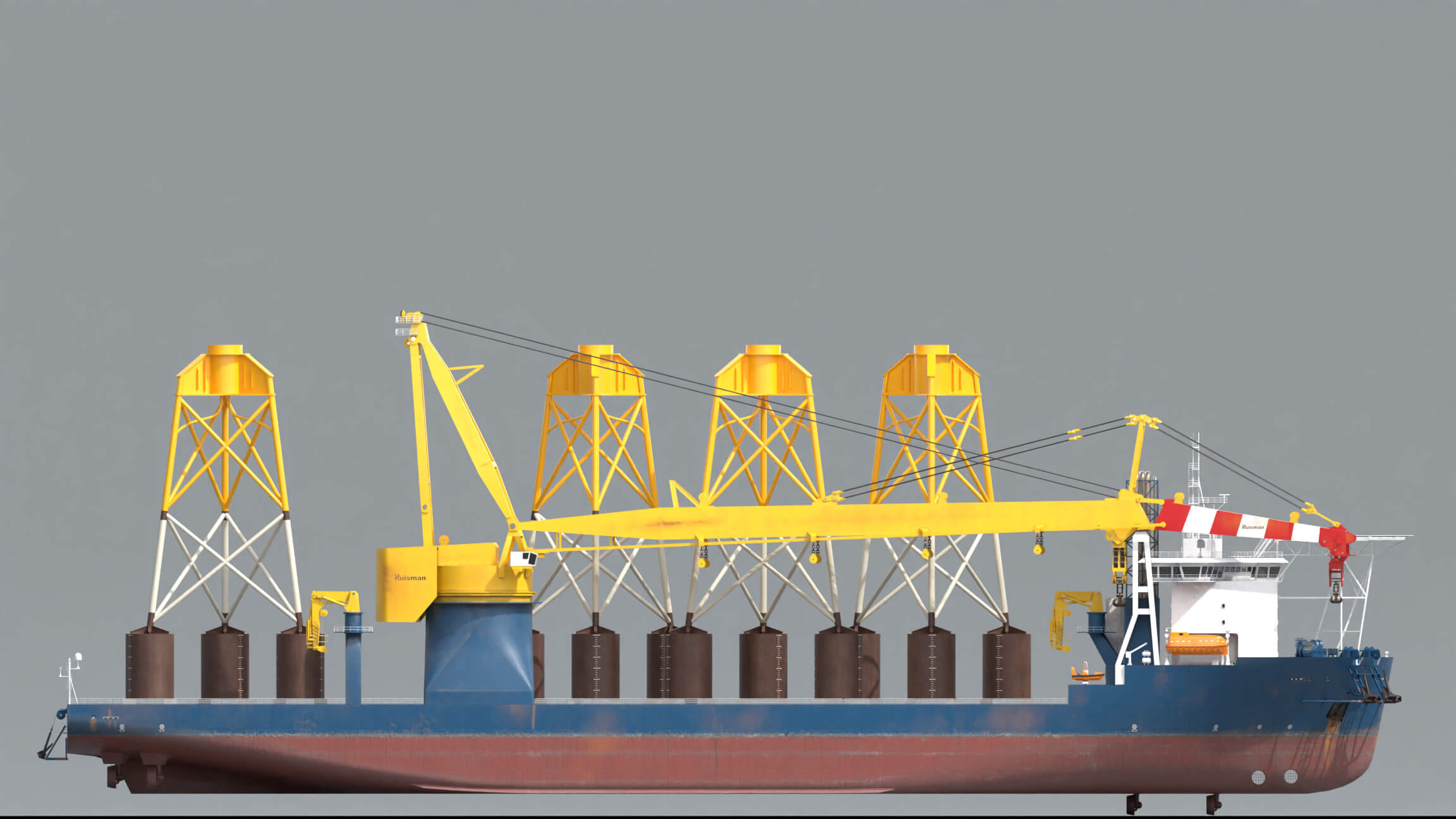Offshore Construction - 3D Model by Bonqhaa