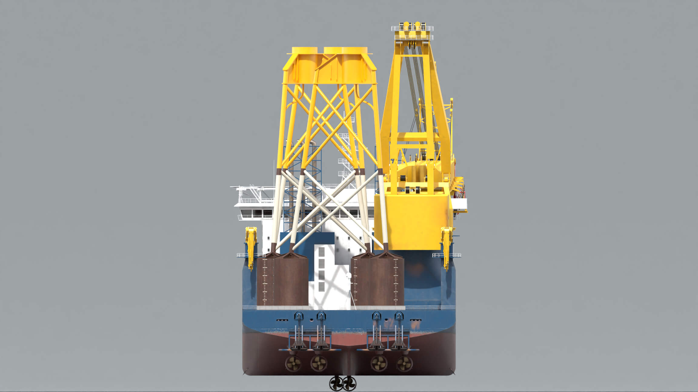 Offshore Construction - 3D Model by Bonqhaa