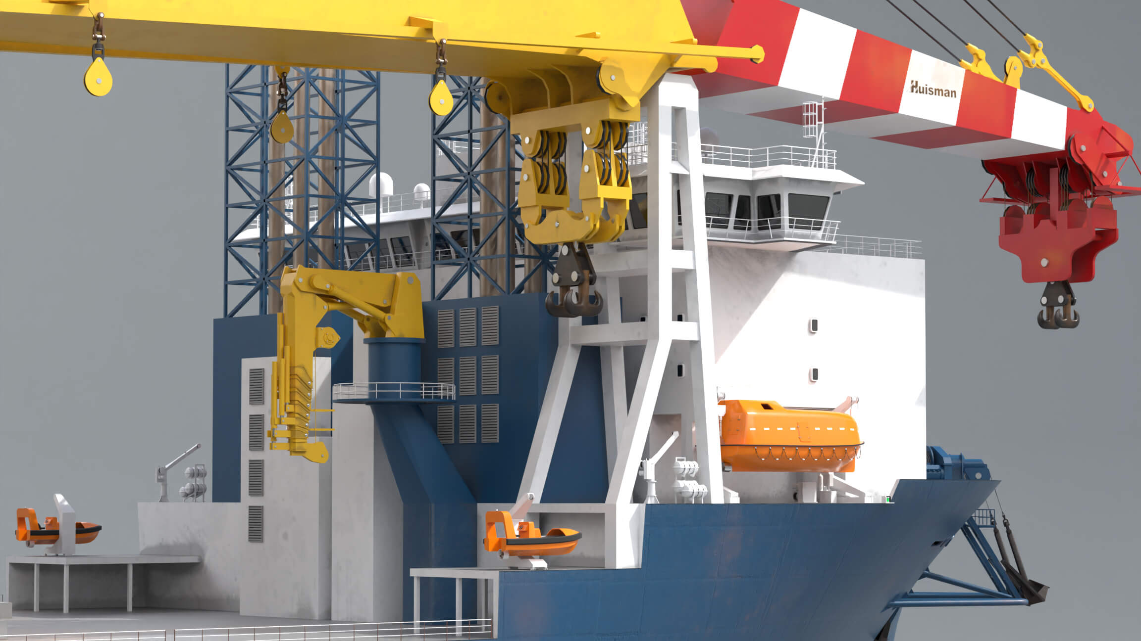 Offshore Construction - 3D Model by Bonqhaa