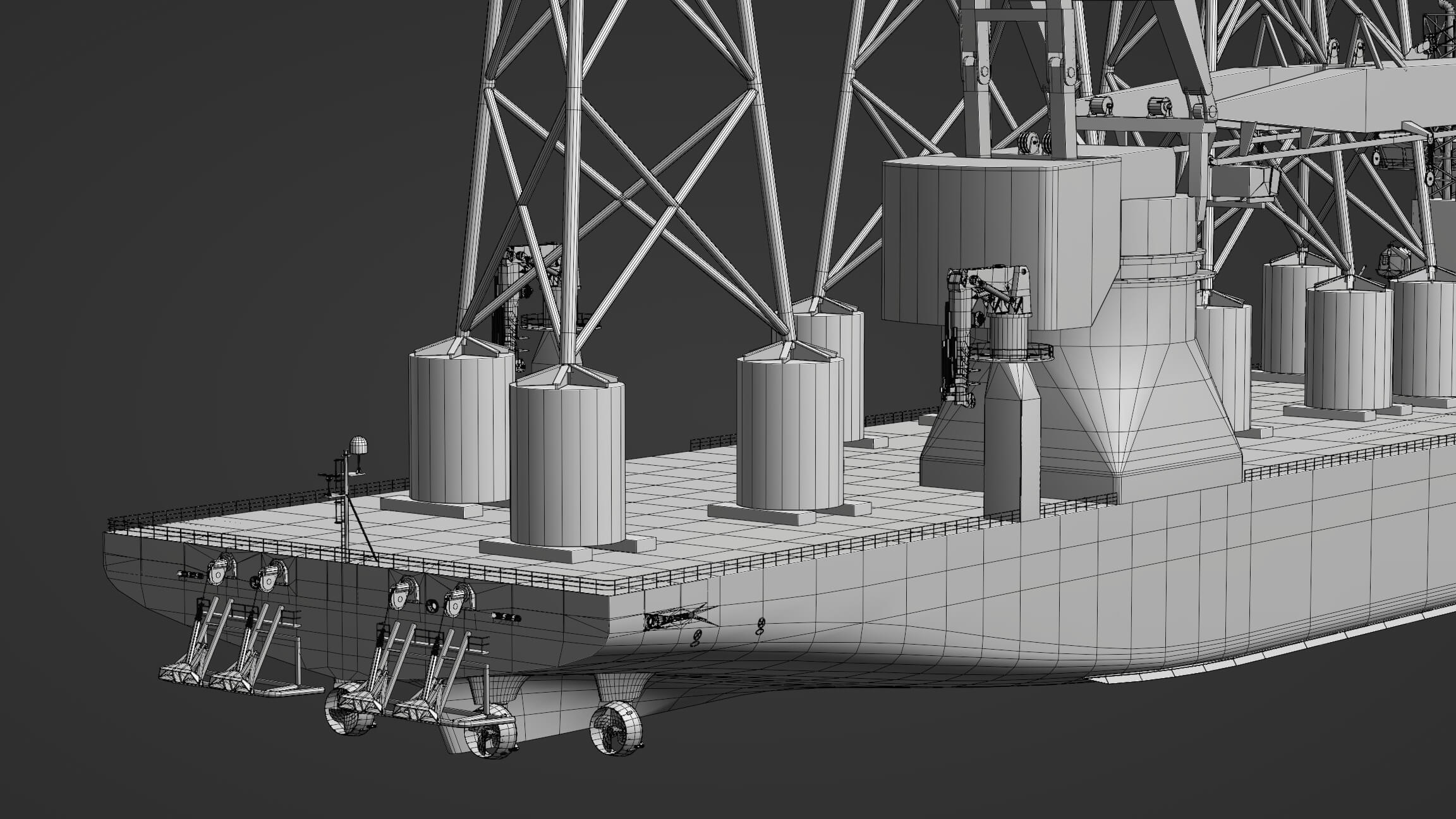Offshore Construction - 3D Model by Bonqhaa