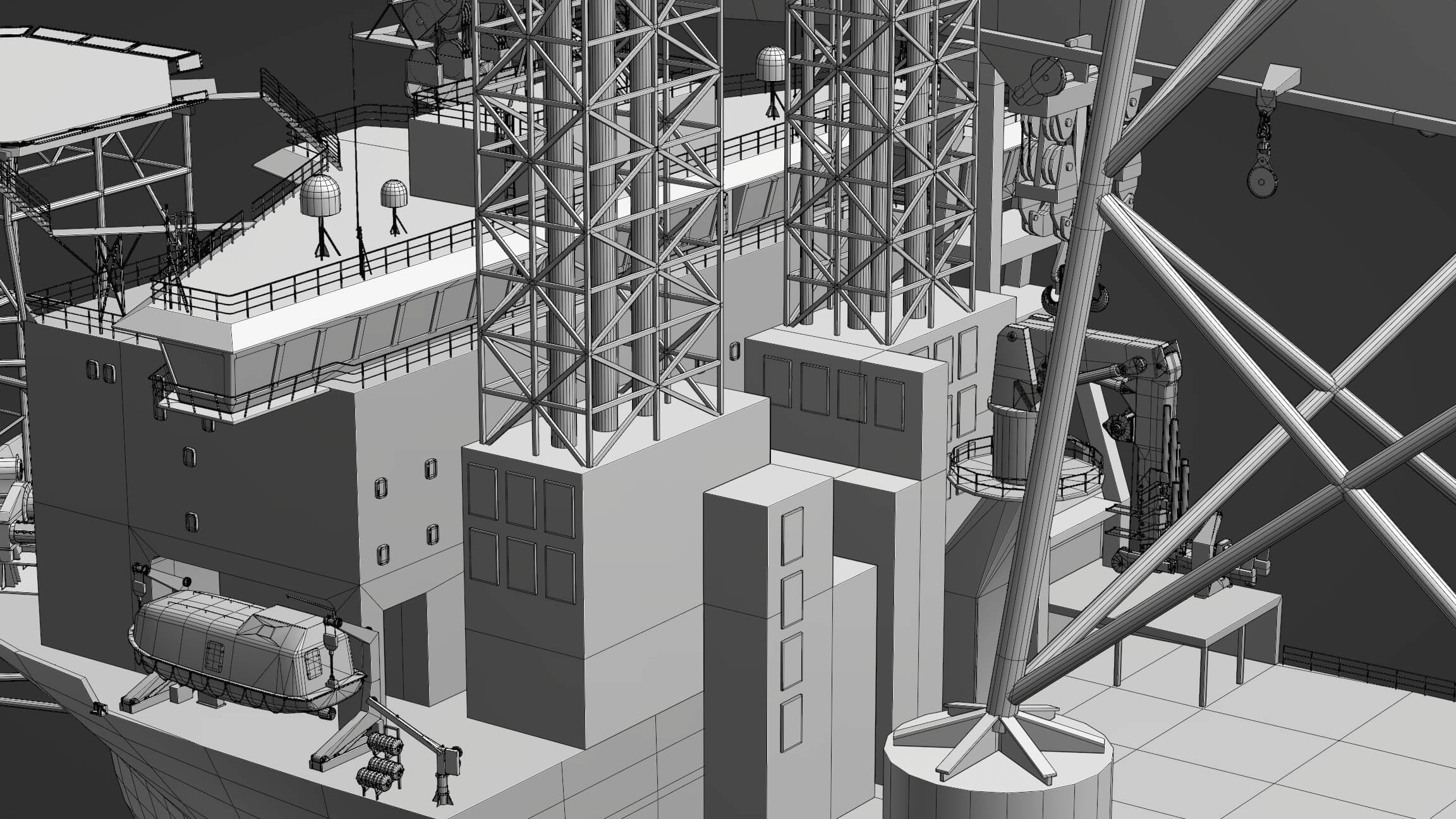 Offshore Construction - 3D Model by Bonqhaa