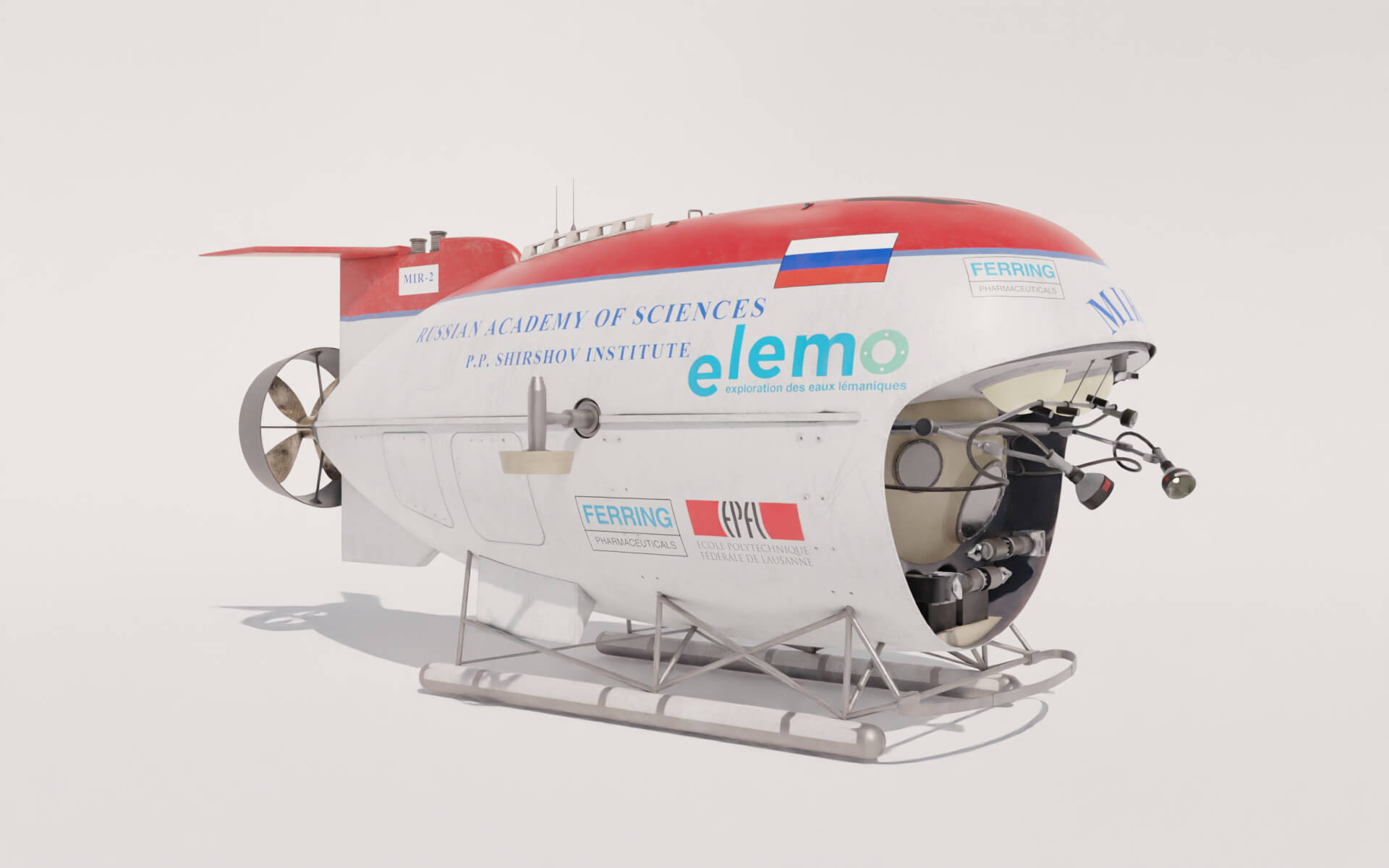 Submersibles MIR-2 3D Model by Bonqhaa