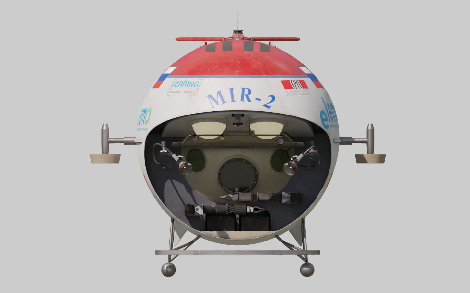 Submersibles MIR-2 3D Model by Bonqhaa