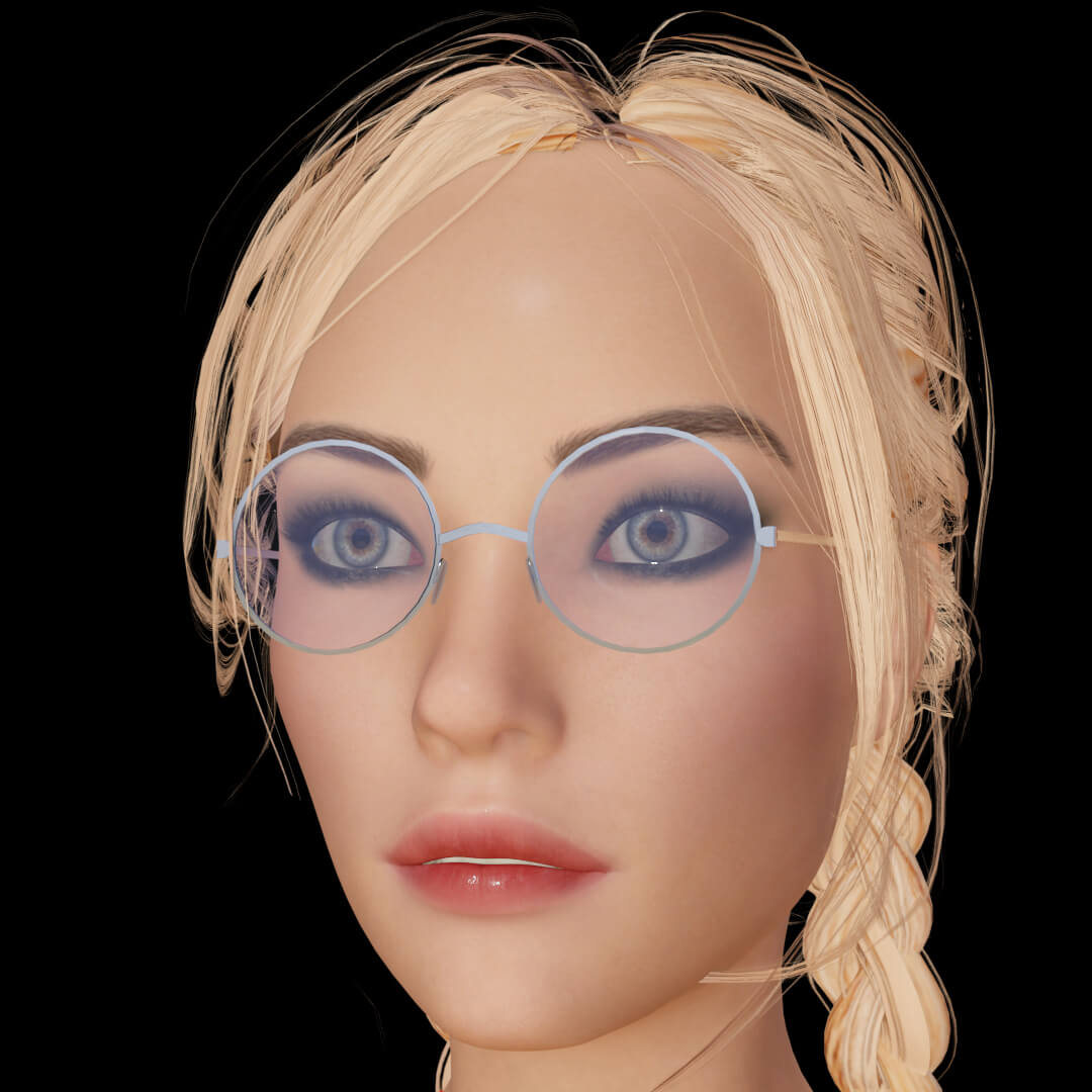 Round Rimmed Glasses G8F/G8.1F/G8M/G9 - Daz Content by booperfooper