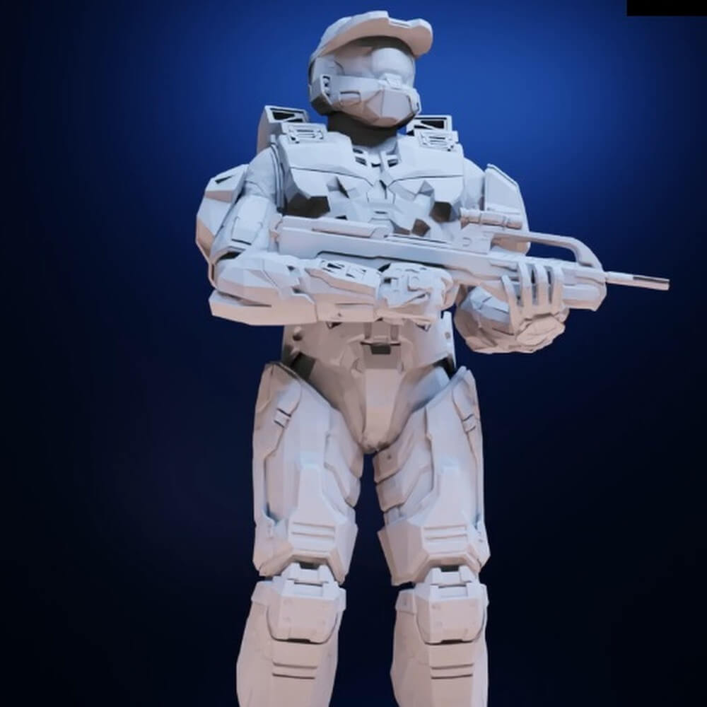 Halo Master Chief - 3D Model by BOSSposes