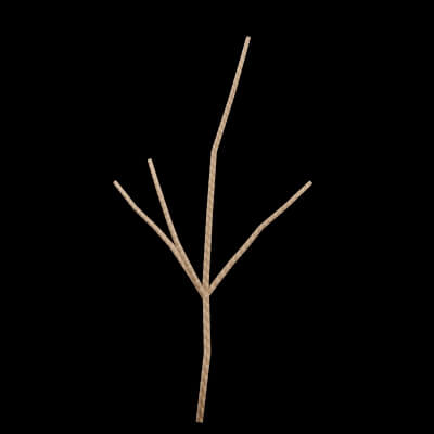 Fallen Tree Twig - 3D Model by BotaniCraft3D