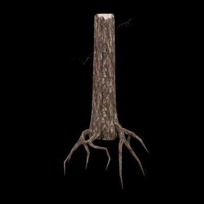 Realistic Dead Tree - 3D Model by BotaniCraft3D