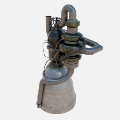 Rocket Engine - 3D Model by BraiZero
