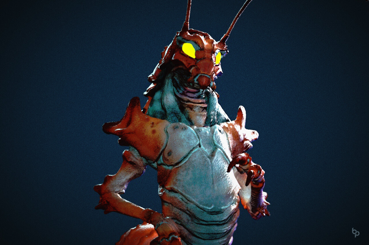Space Roach - 3D Model by brandonrp