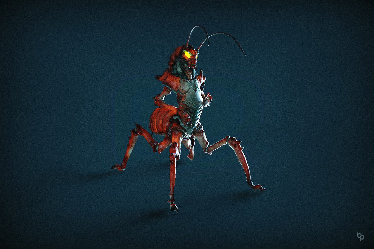 Space Roach - 3D Model by brandonrp