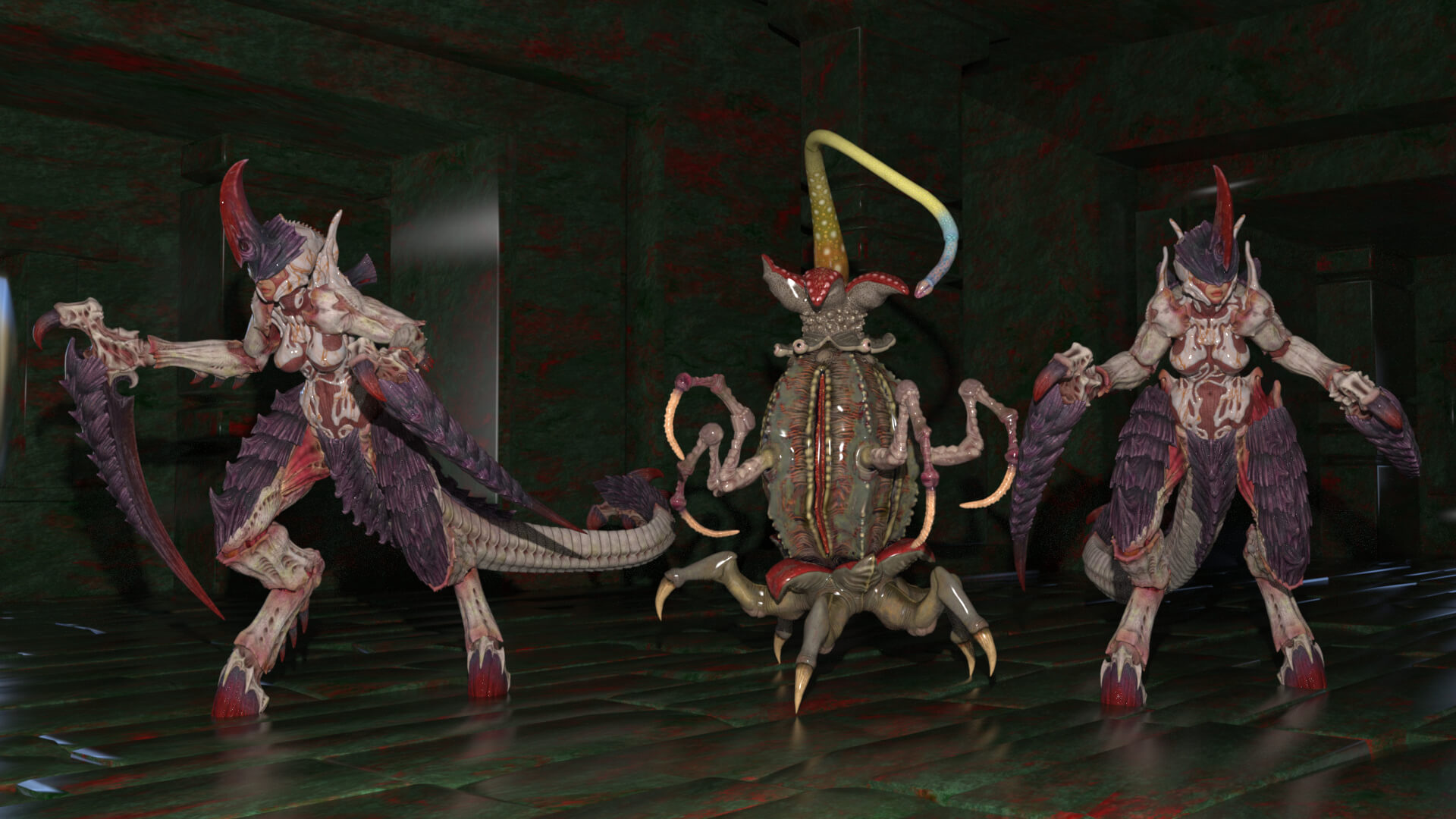 Elder Thing Expedition 3D Render, Digital Art by braunmar